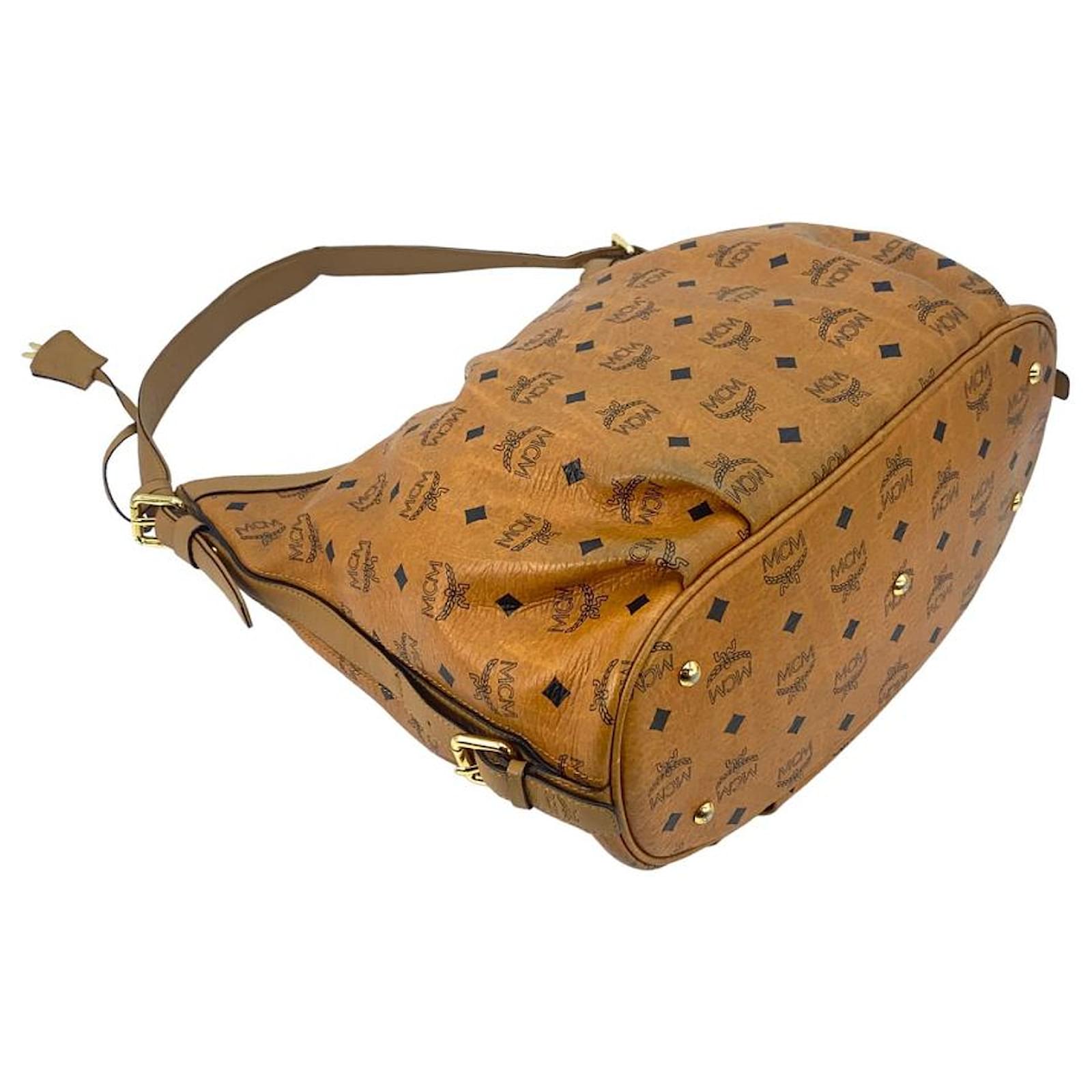 MCM HOBO BAG SCHULTERTASCHE COGNAC LARGE ref.695843 - Joli Closet