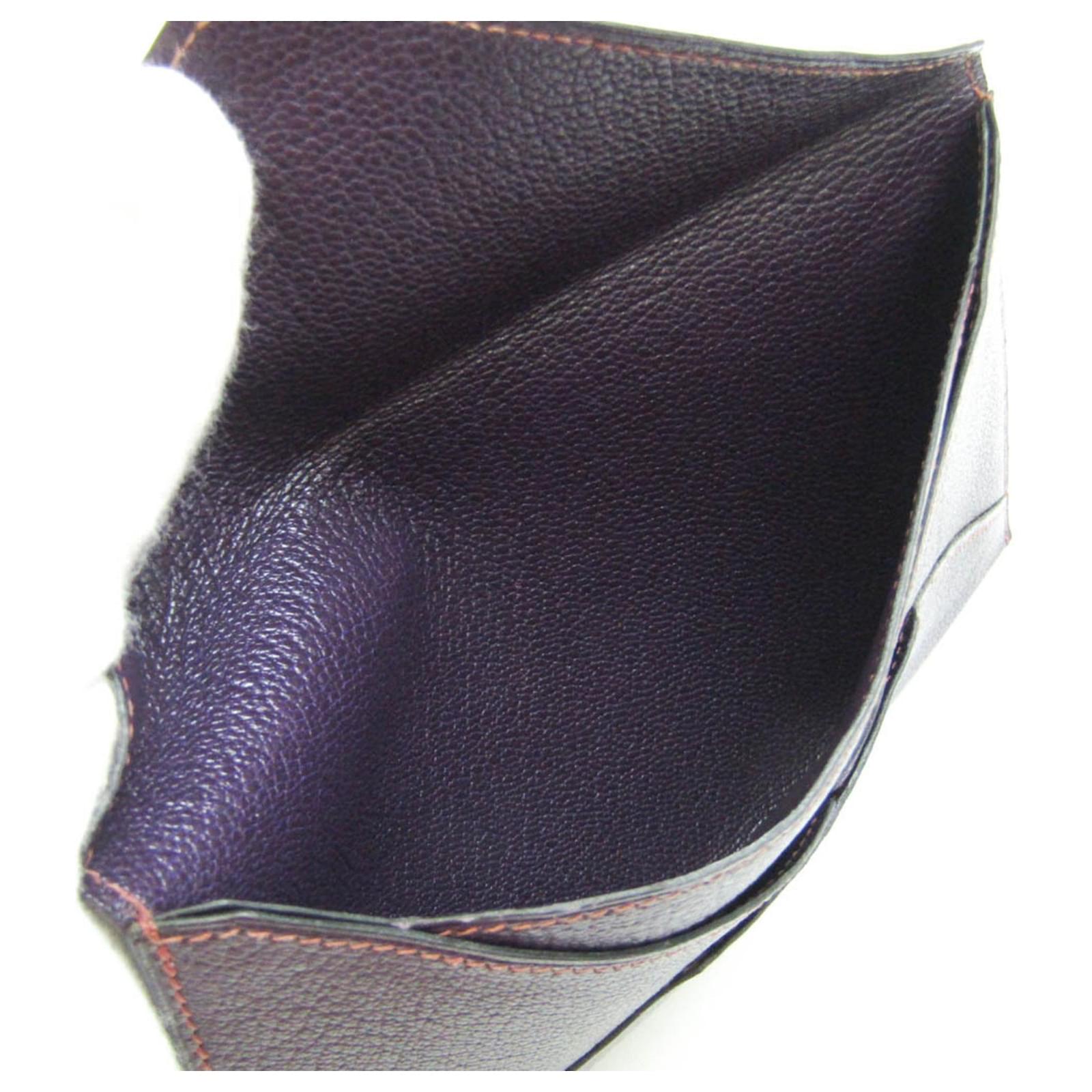 Hermès Envelope Purple Leather ref.697917 - Joli Closet