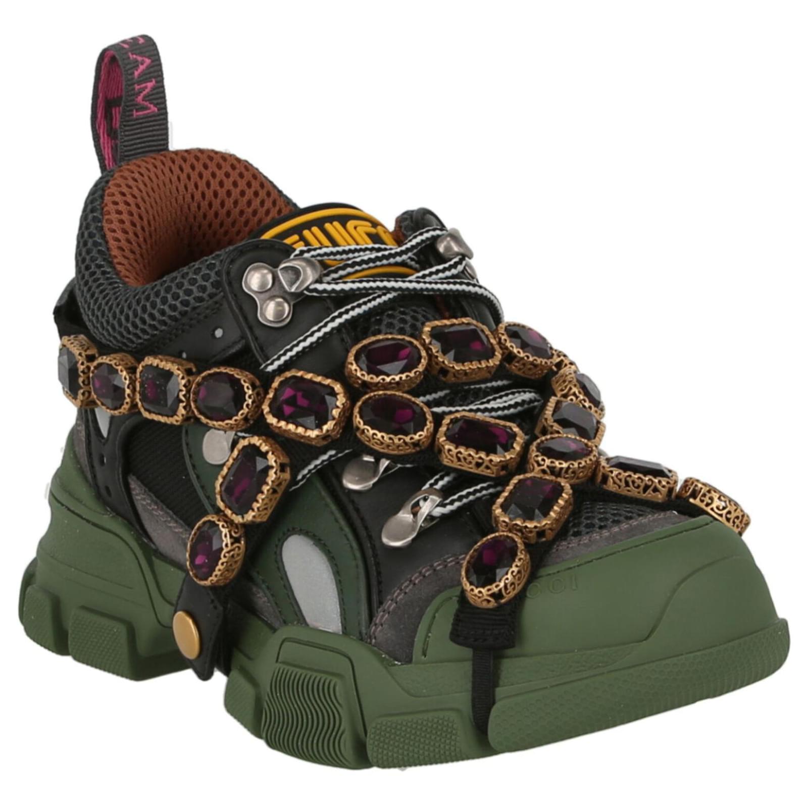 Gucci Flashtrek Chunky Leather Sneakers Multiple colors ref.698853 ...