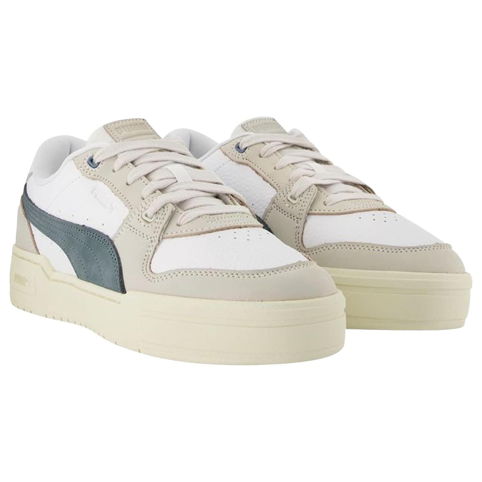 Puma Ca Pro Lux in White and Blue Leather Multiple colors ref.700664 ...