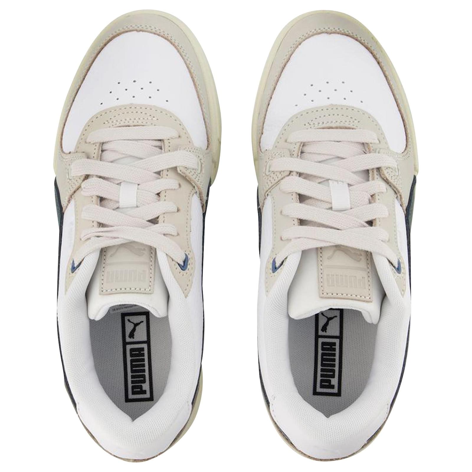 Puma Ca Pro Lux in White and Blue Leather Multiple colors ref.700664 ...