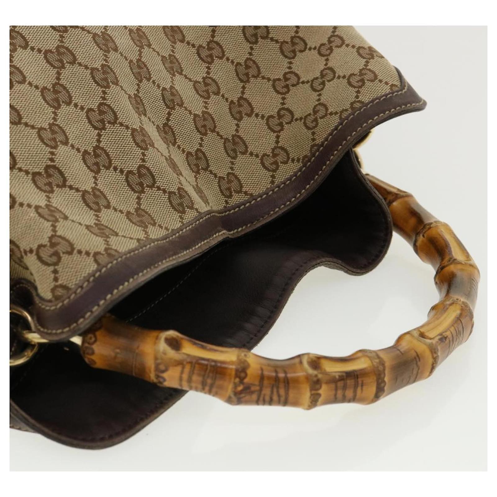 Gucci Bamboo Brown Cloth ref.704214 - Joli Closet