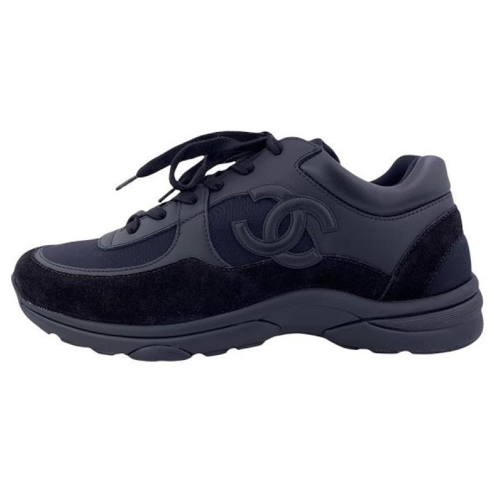 *CHANEL Cocomark Sneakers [43] Black Leather ref.704380 - Joli Closet