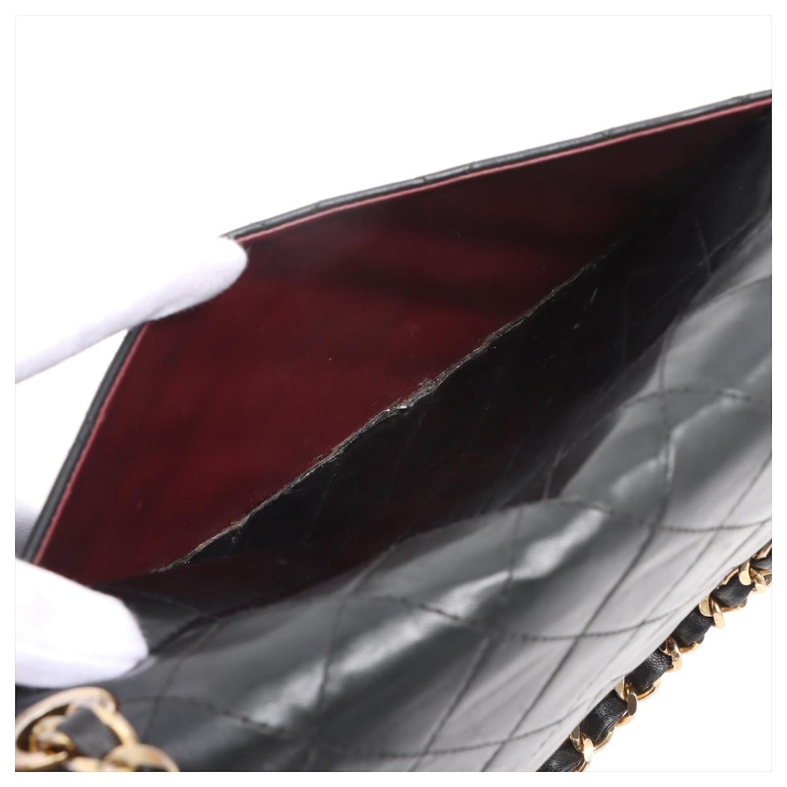 Chanel Jumbo Black Leather ref.704637 - Joli Closet