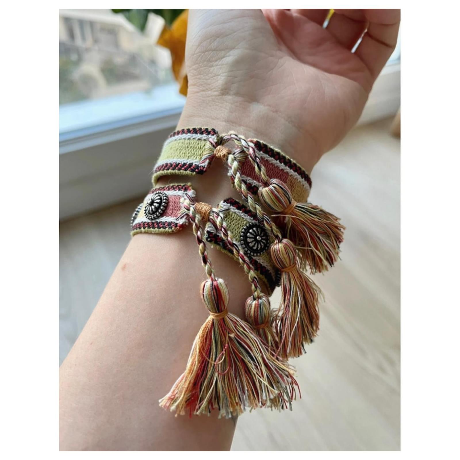 Christian Dior Bracelets Tissu Multicolore ref.707369 - Joli Closet