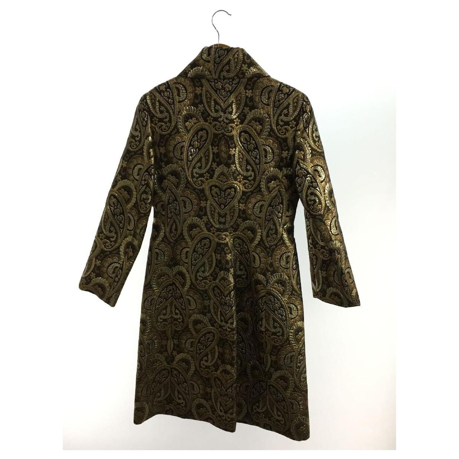 Céline * CELINE Old Celine / Paisley Jacquard / Sten Colour Mantel ...