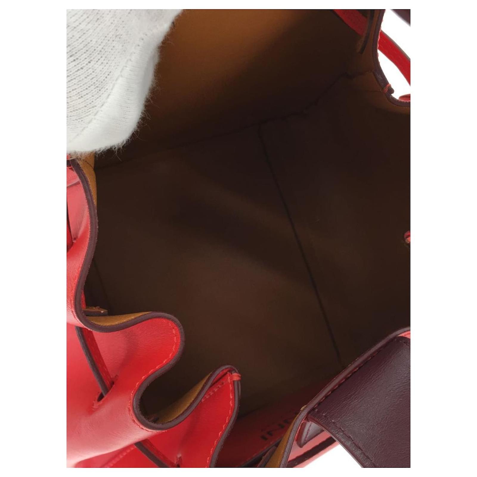 GANNI Handbag Red Leather ref.707812 - Joli Closet