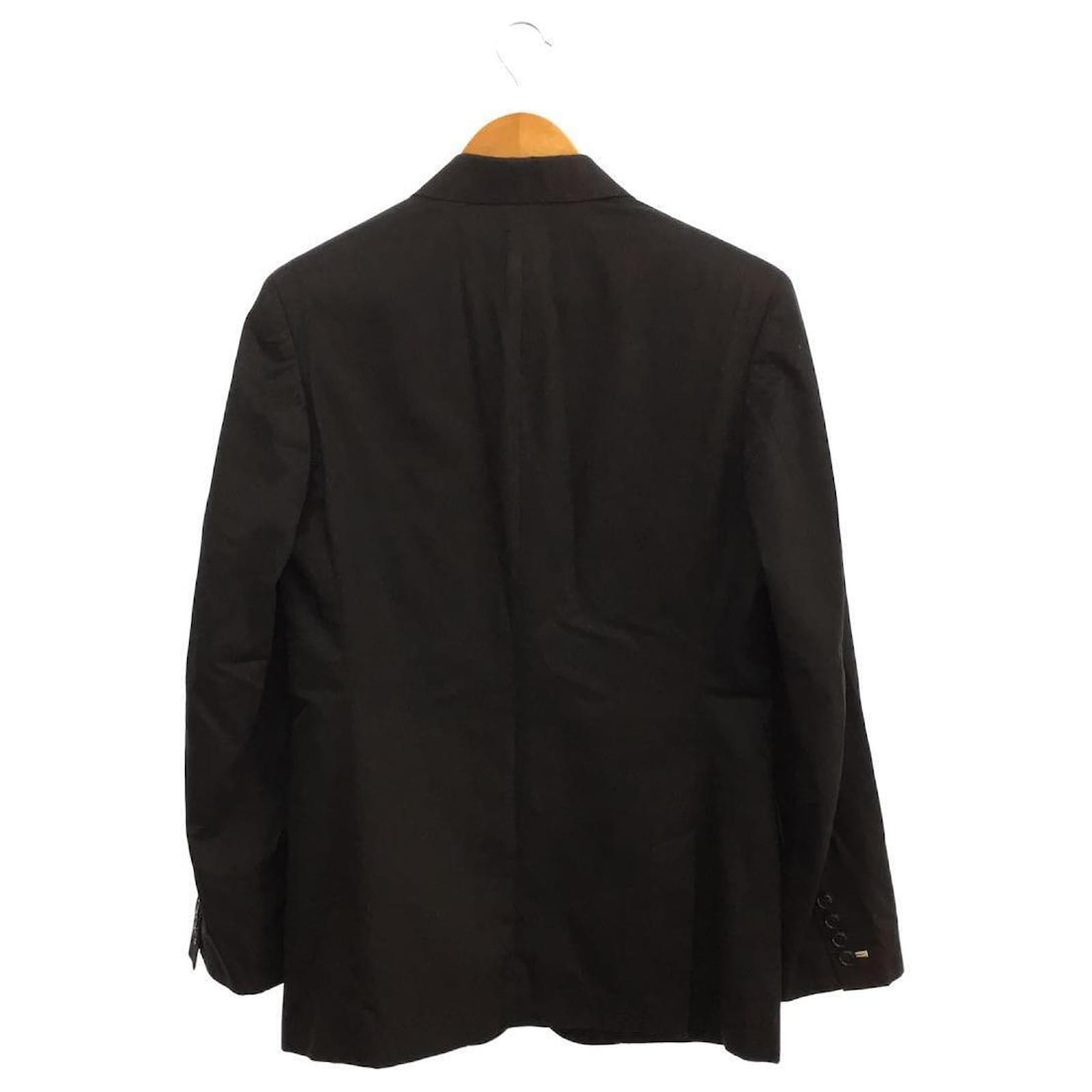 *Yohji Yamamoto COSTUME D'HOMME Veste tailleur Coton Noir ref.708096 - Joli Closet