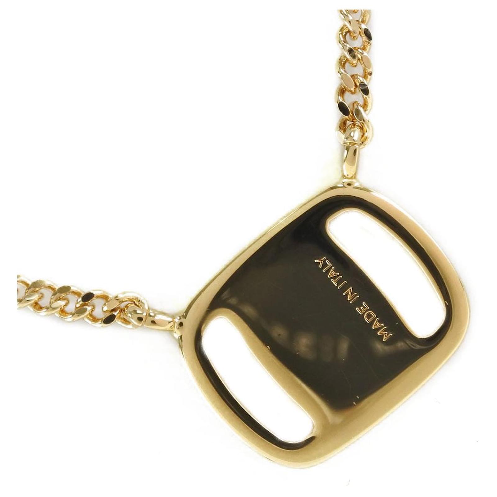 Salvatore Ferragamo Vala Golden Gold-plated ref.711860 - Joli Closet