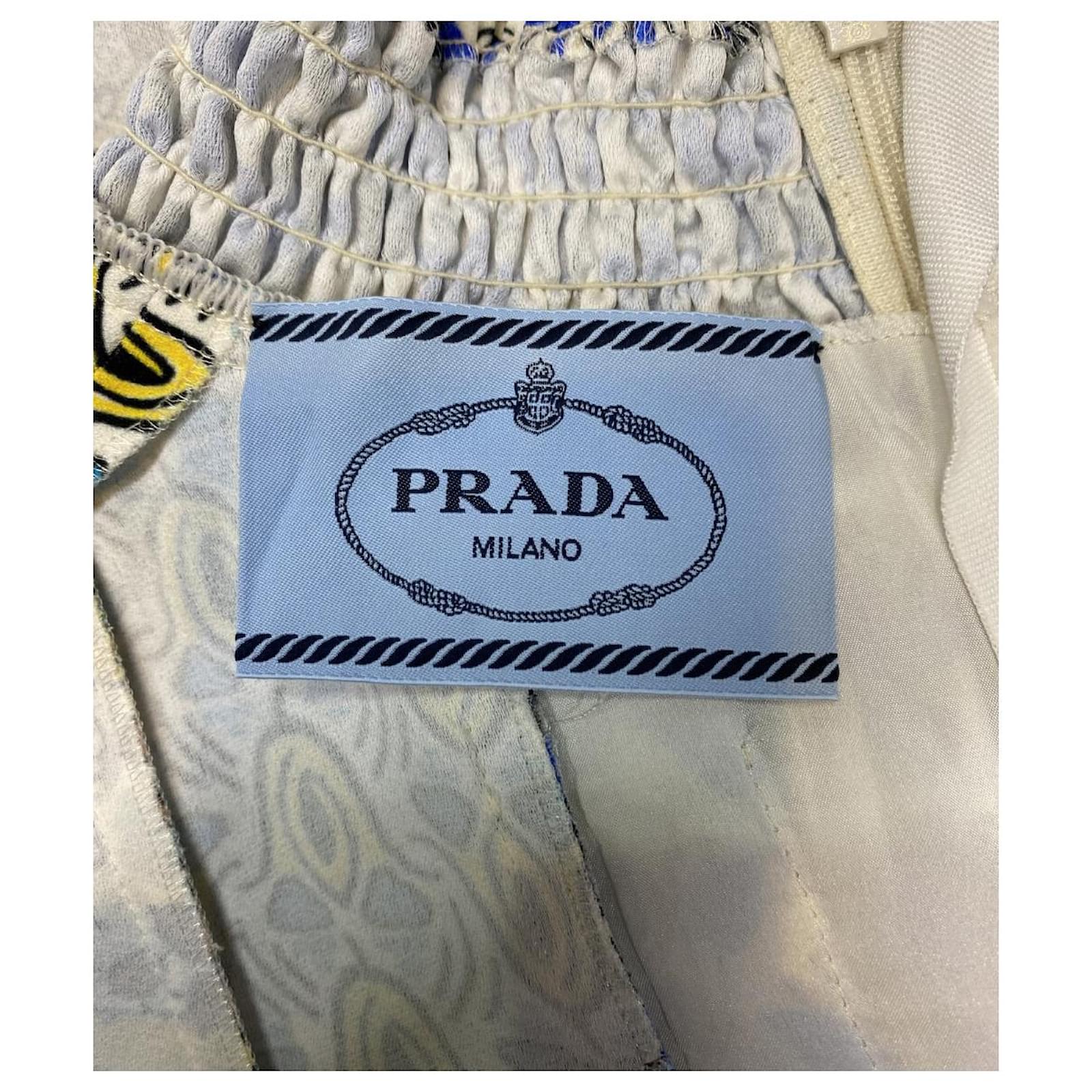 *Prada robe col haut Dames Polyester Multicolore ref.714523 - Joli Closet