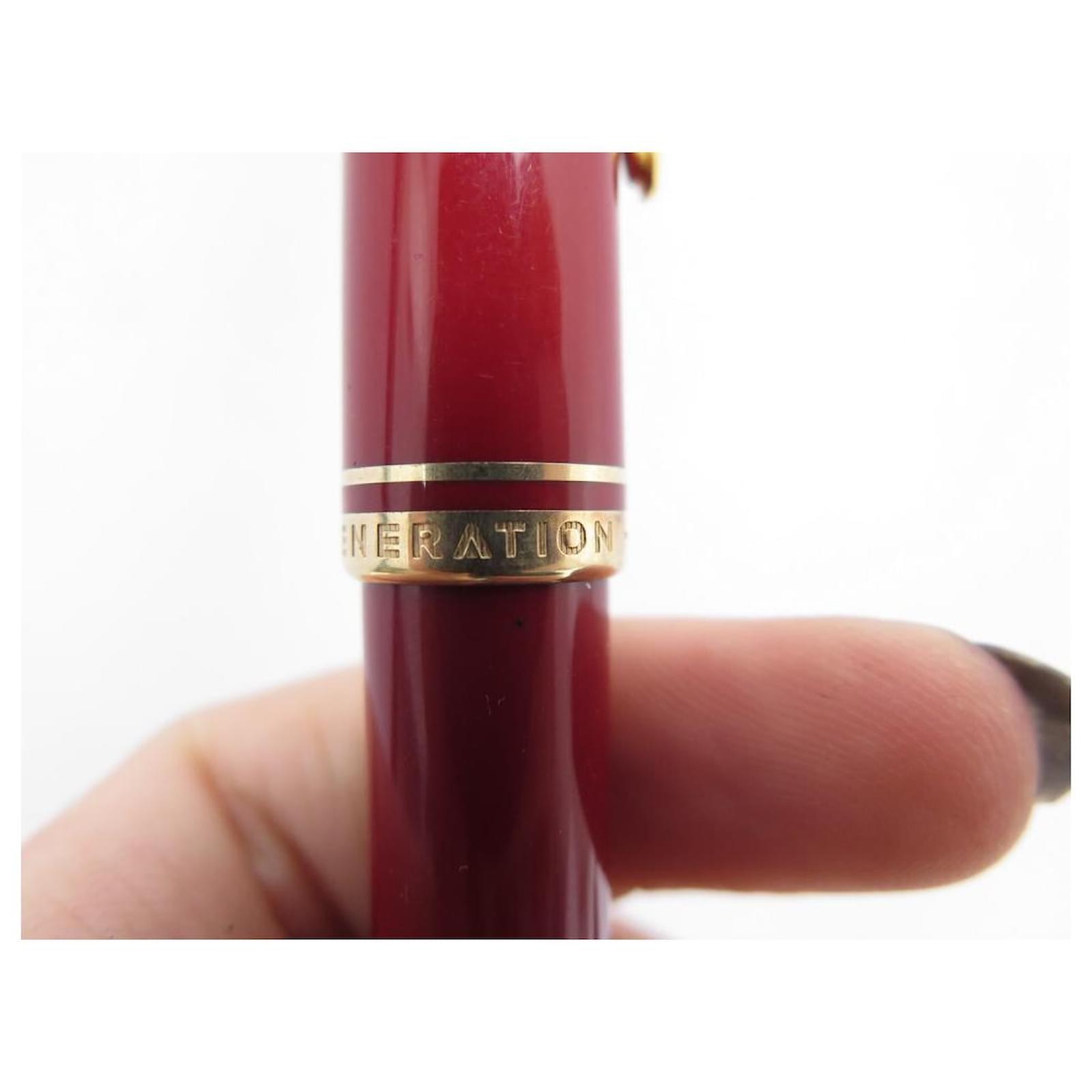 MONTBLANC GENERATION BALLPOINT PEN IN RED RESIN RED ROLLERBALL PEN ref ...