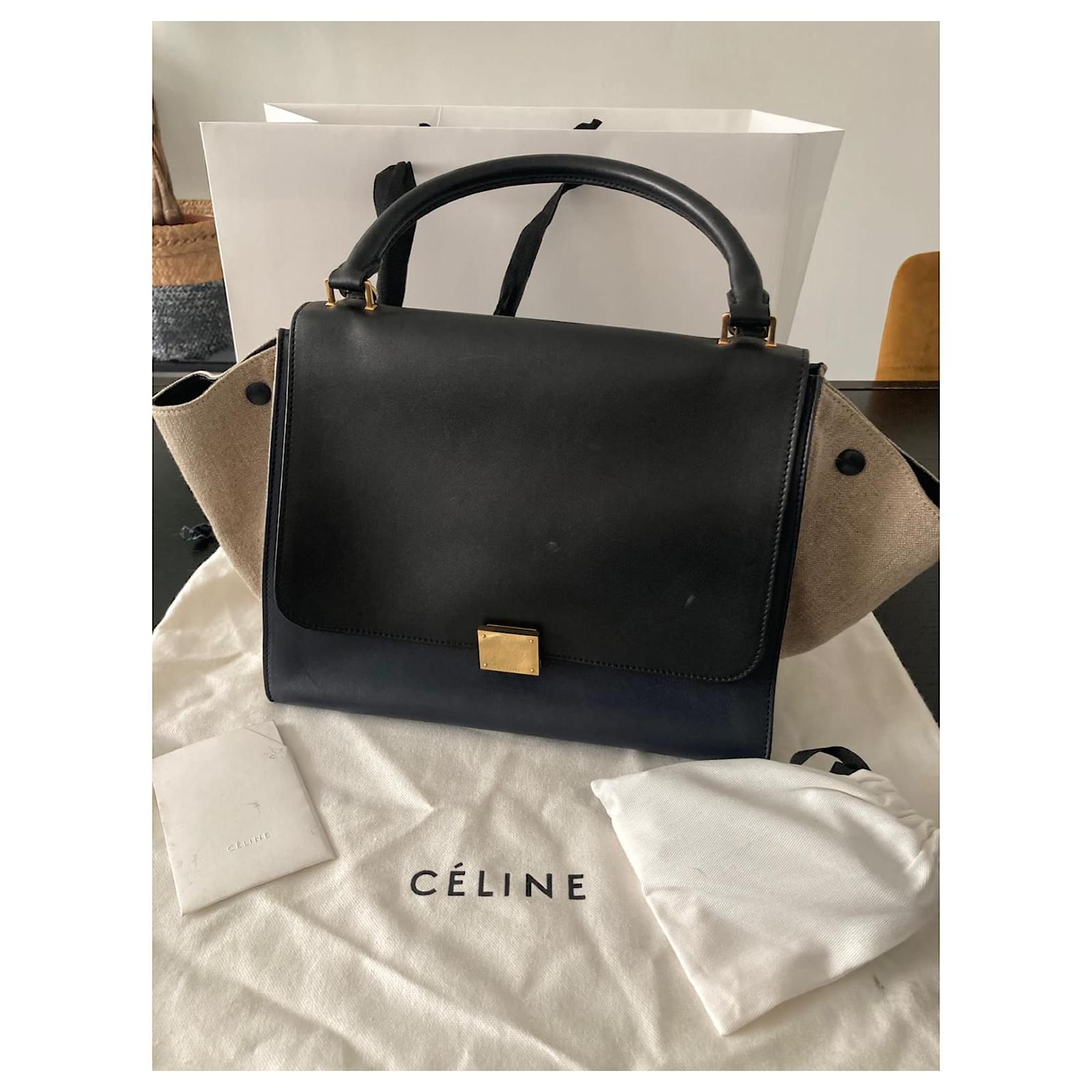 Trapèze Céline Trapeze bag Navy blue Leather ref.715847 - Joli Closet