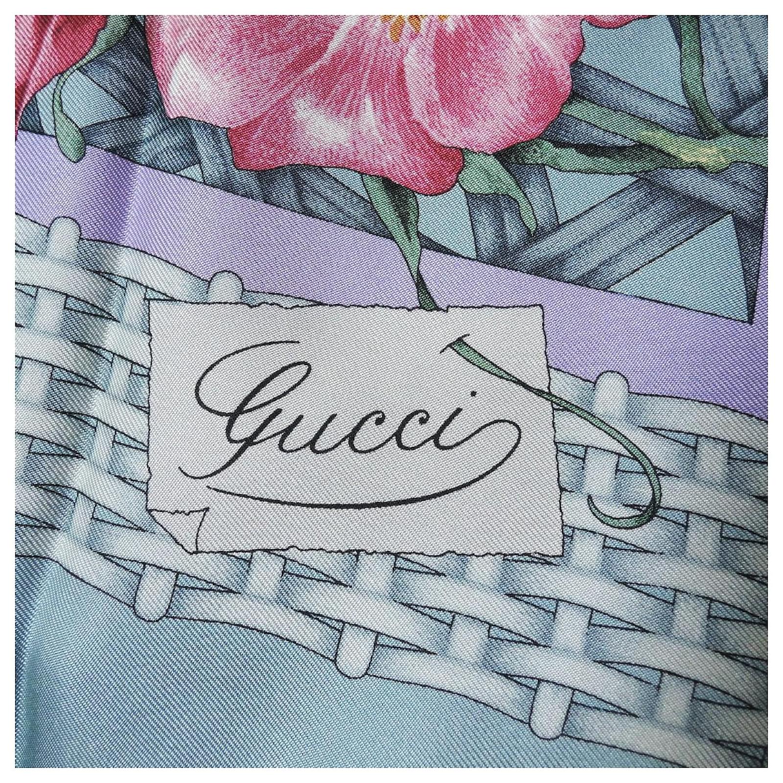 gucci Light blue Silk ref.716192 - Joli Closet