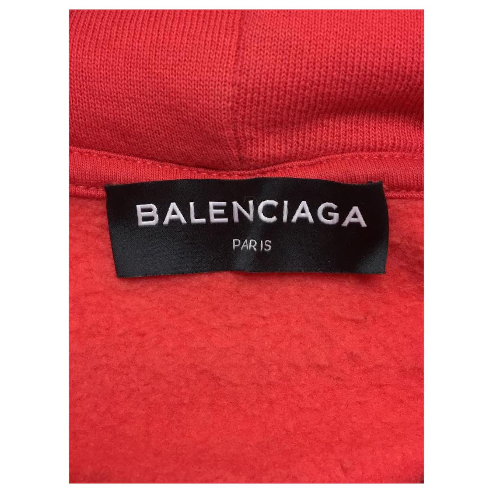 *BALENCIAGA Parker [Mode Homme] Coton Rouge ref.716614 - Joli Closet