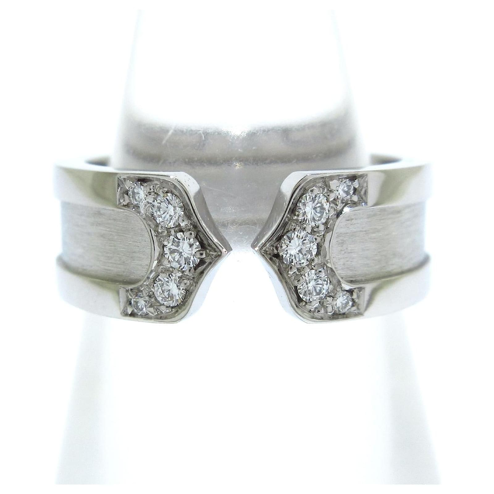 Cartier C2 Silvery White gold ref.717818 - Joli Closet