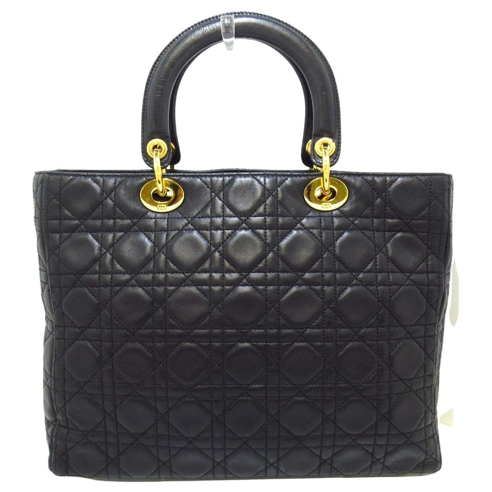 Dior Lady Dior Black Leather ref.718337 - Joli Closet