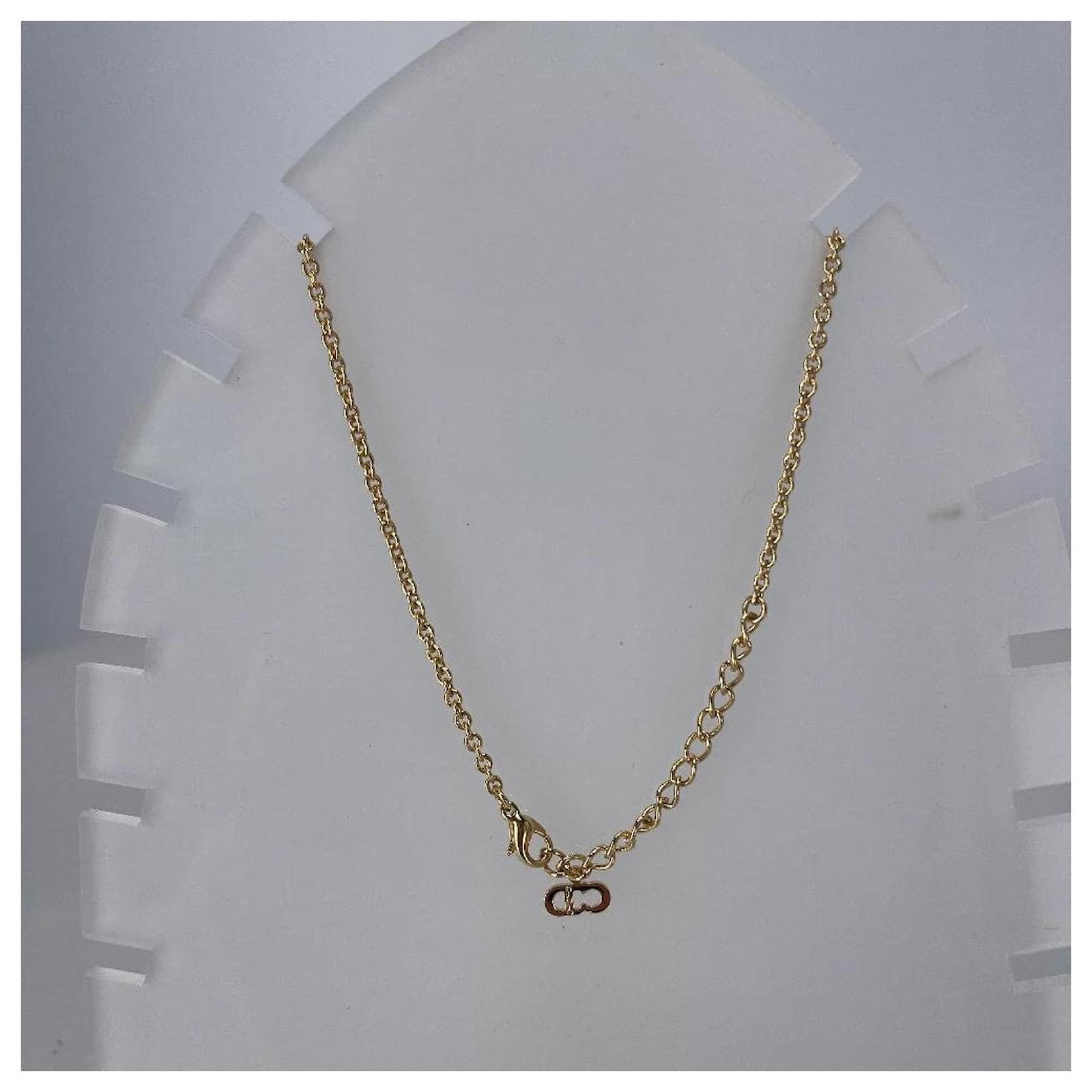 Gold Metal Dior Necklace Golden ref.719218 - Joli Closet