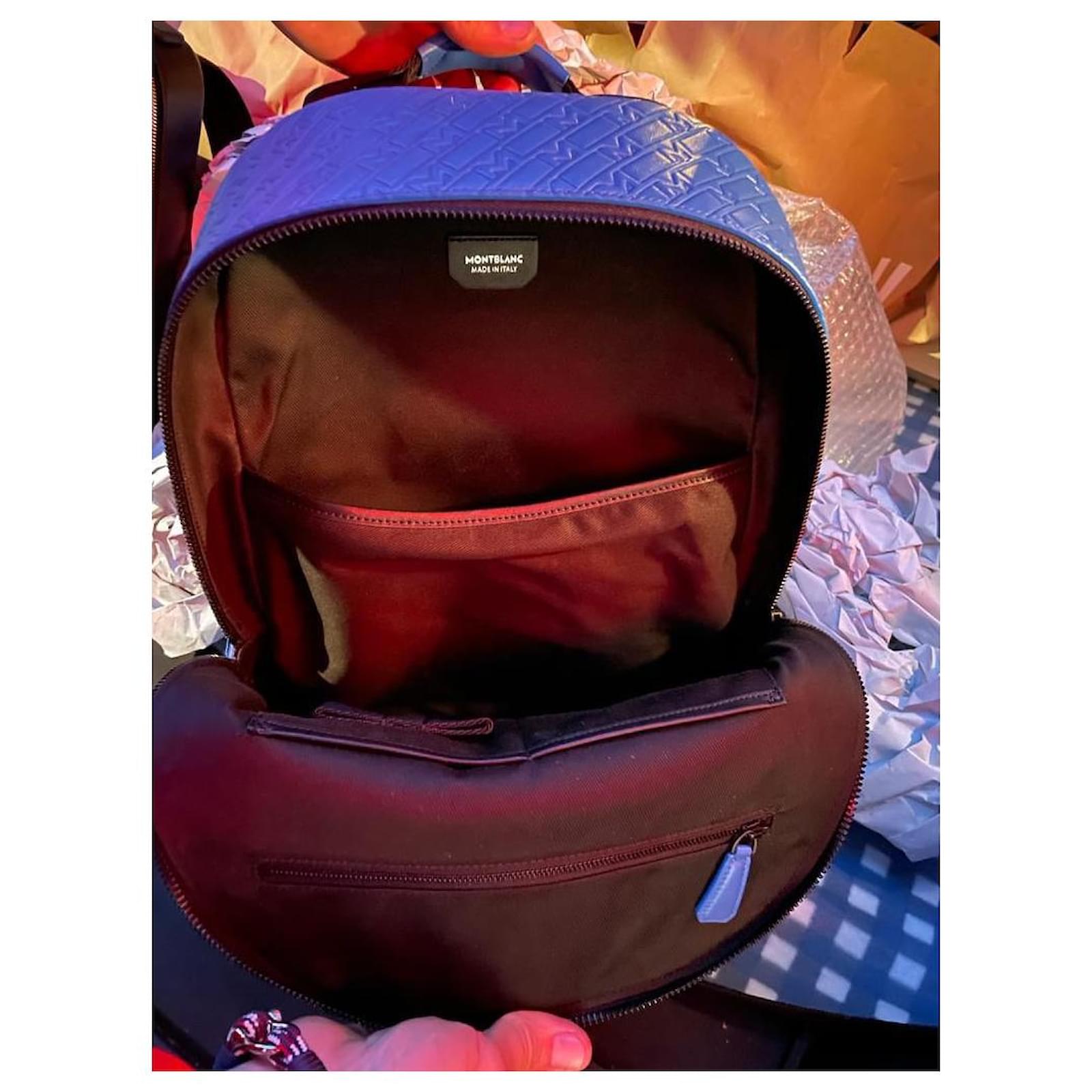 Montblanc Bags Briefcases Blue Leather ref.719462 - Joli Closet