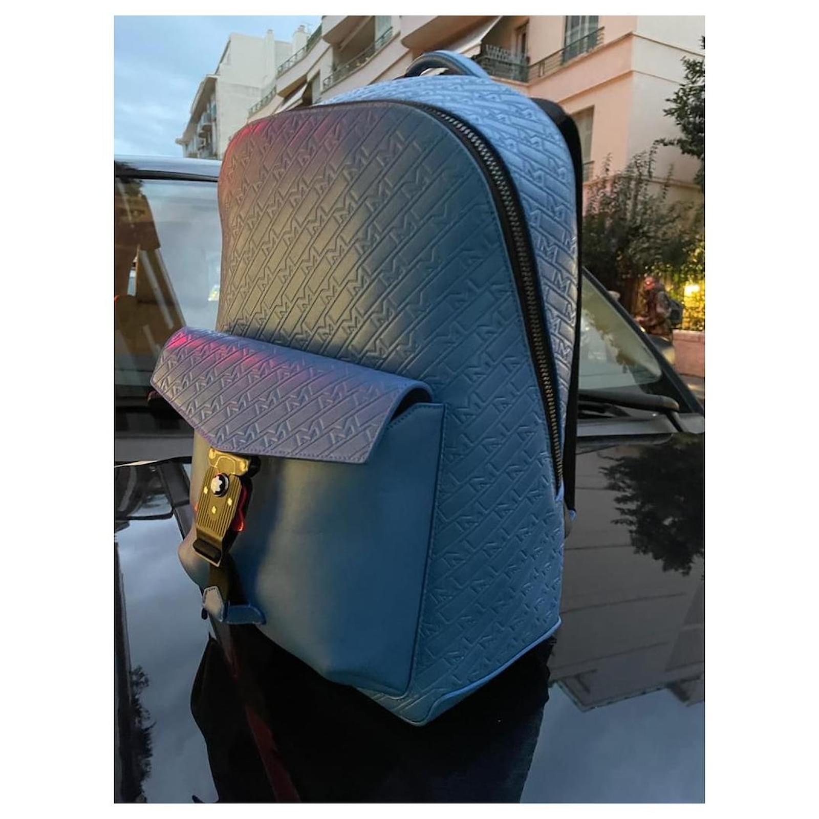 Montblanc Bags Briefcases Blue Leather ref.719462 - Joli Closet