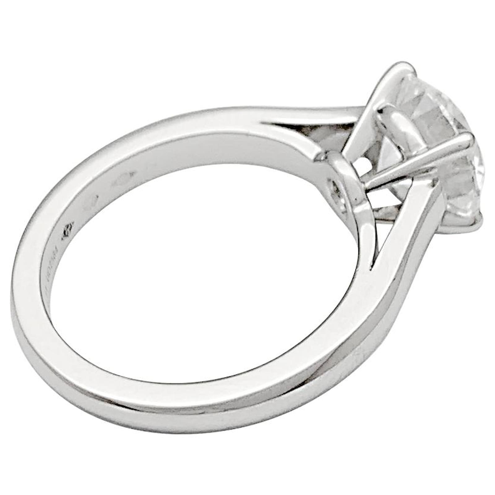 Solitaire Cartier, "1895", platine. ref.721007 - Joli Closet