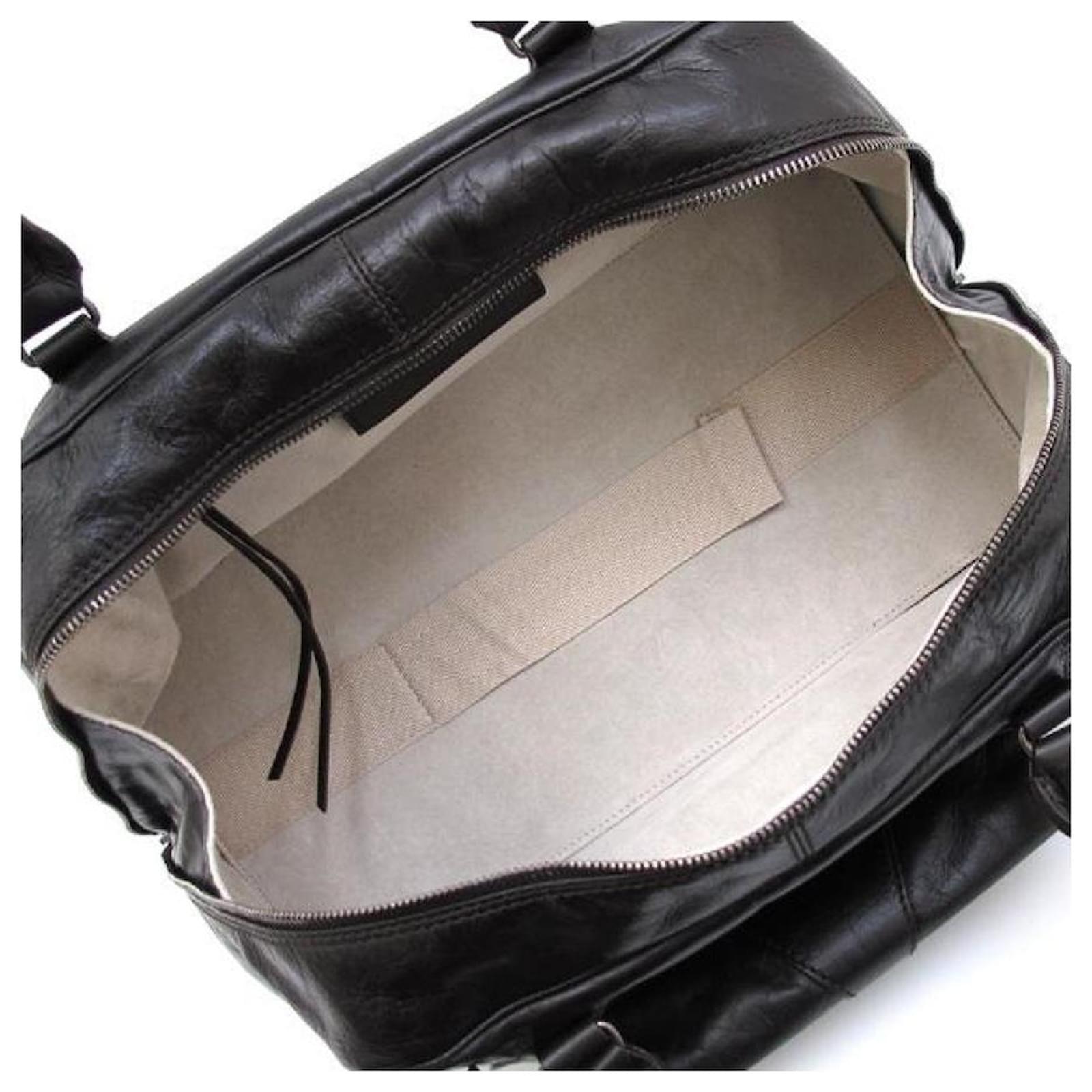 Balenciaga Boston Handbag Black Leather ref.721522 - Joli Closet