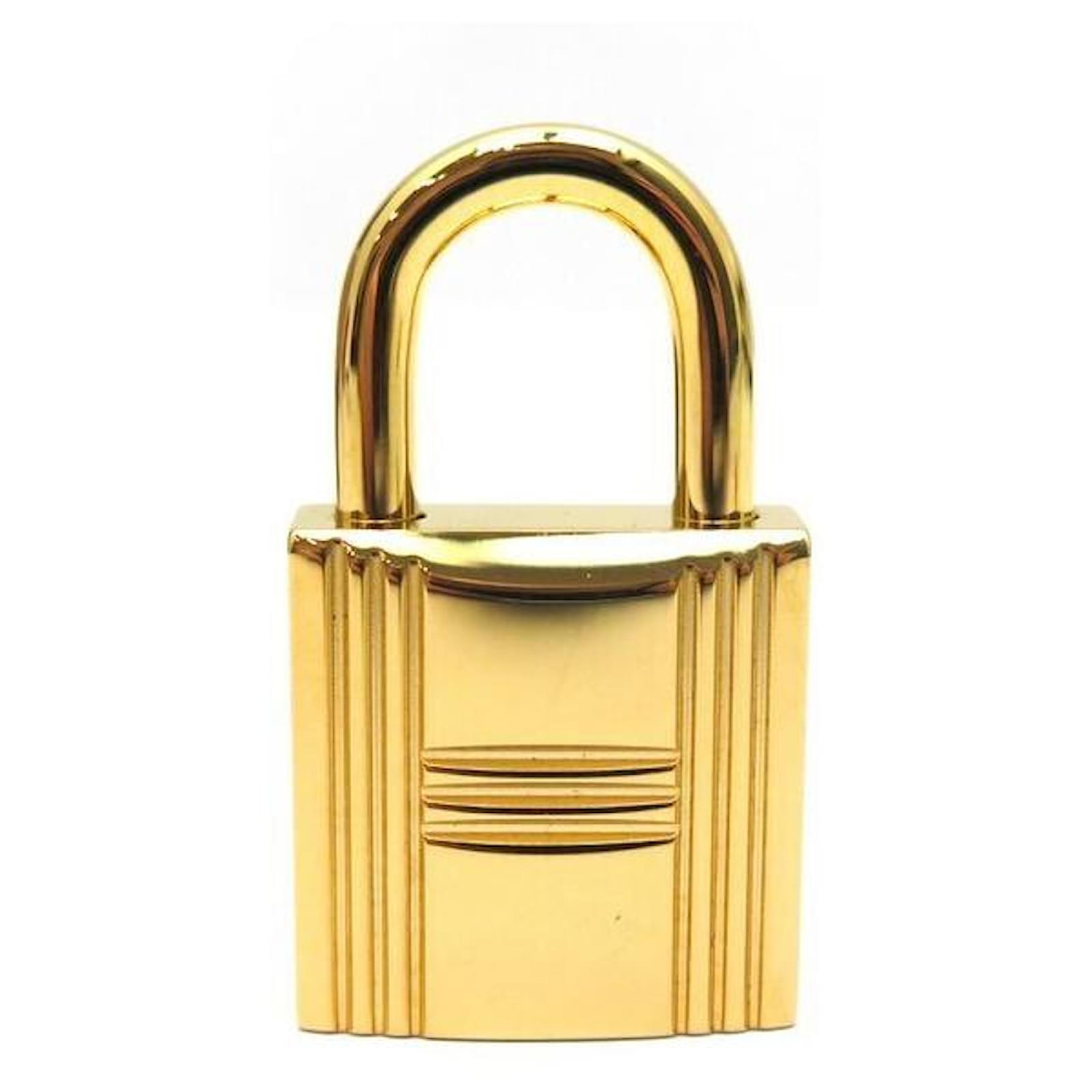 Hermès NEW PADLOCKS HERMES + 2 cles 120 PR KELLY BIRKIN BAG IN GOLD ...