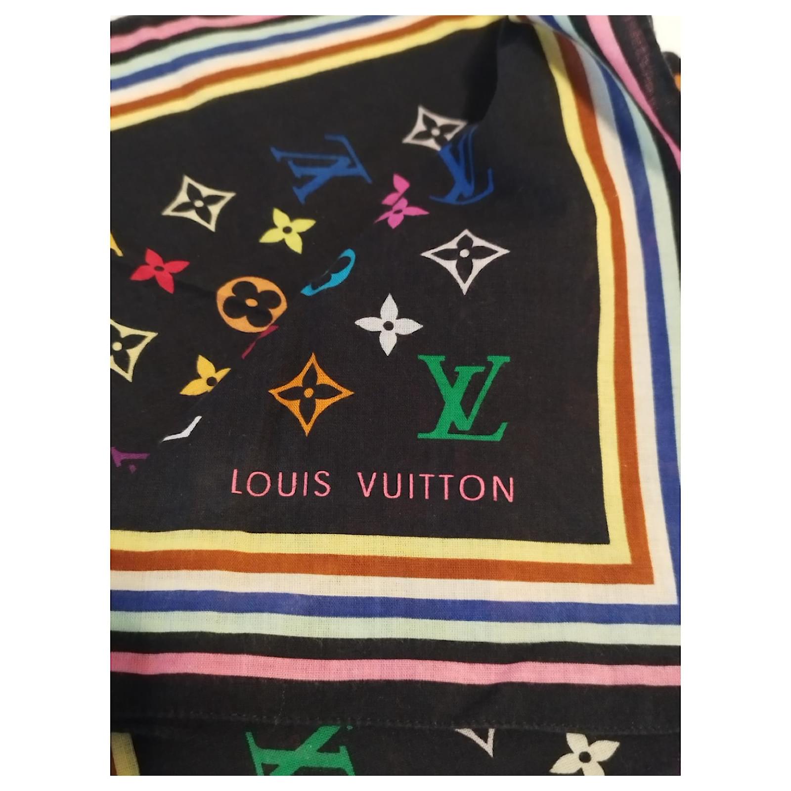 Carré Louis Vuitton Murakami Coton Multicolore ref.722727 - Joli Closet
