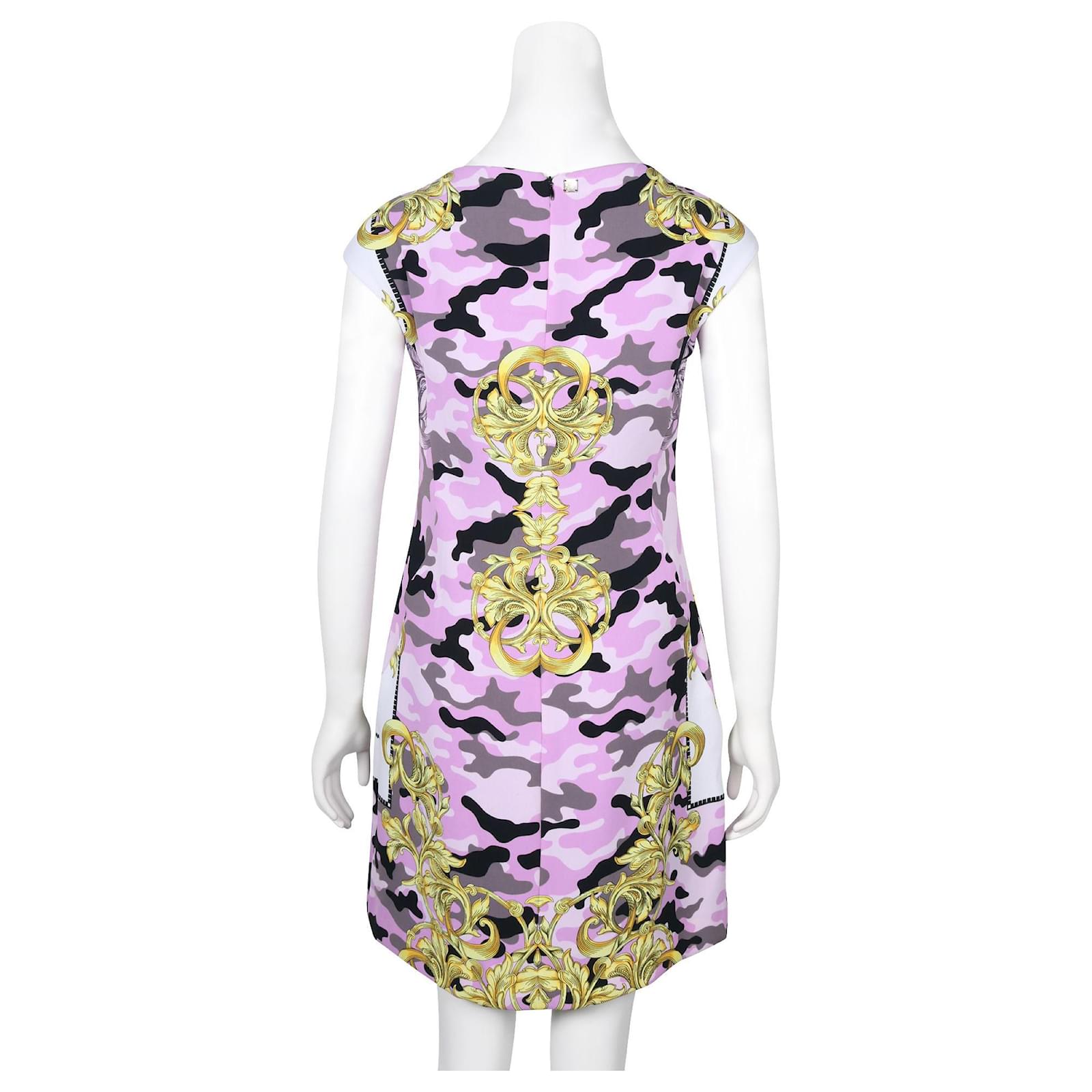Versace Robe Multicolore Imprimé Baroque Iconique Polyester ref.723062 ...