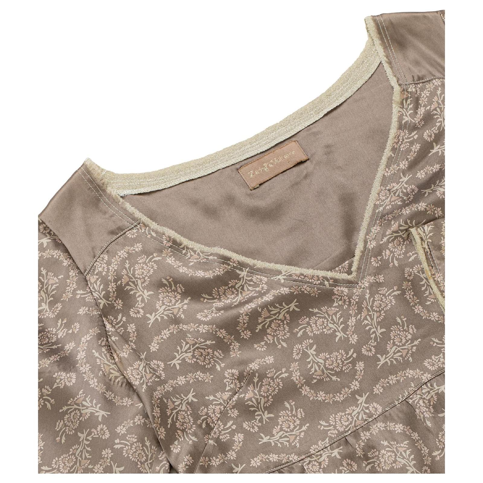 Zadig & Voltaire Paisley Print Silk Kaftan Grey ref.723304 - Joli Closet