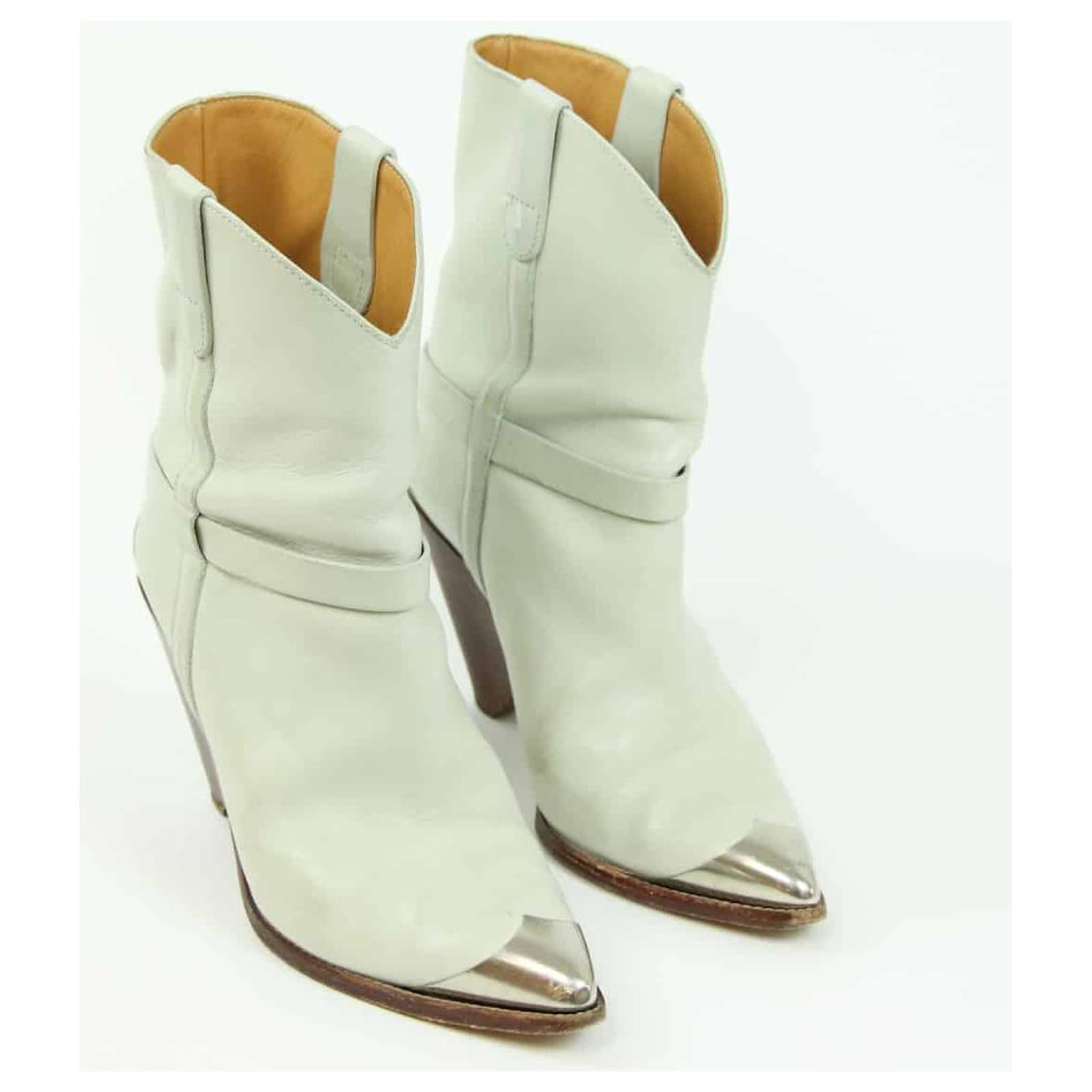 Bottes Isabel Marant 40 Cuir Beige ref.723802 - Joli Closet