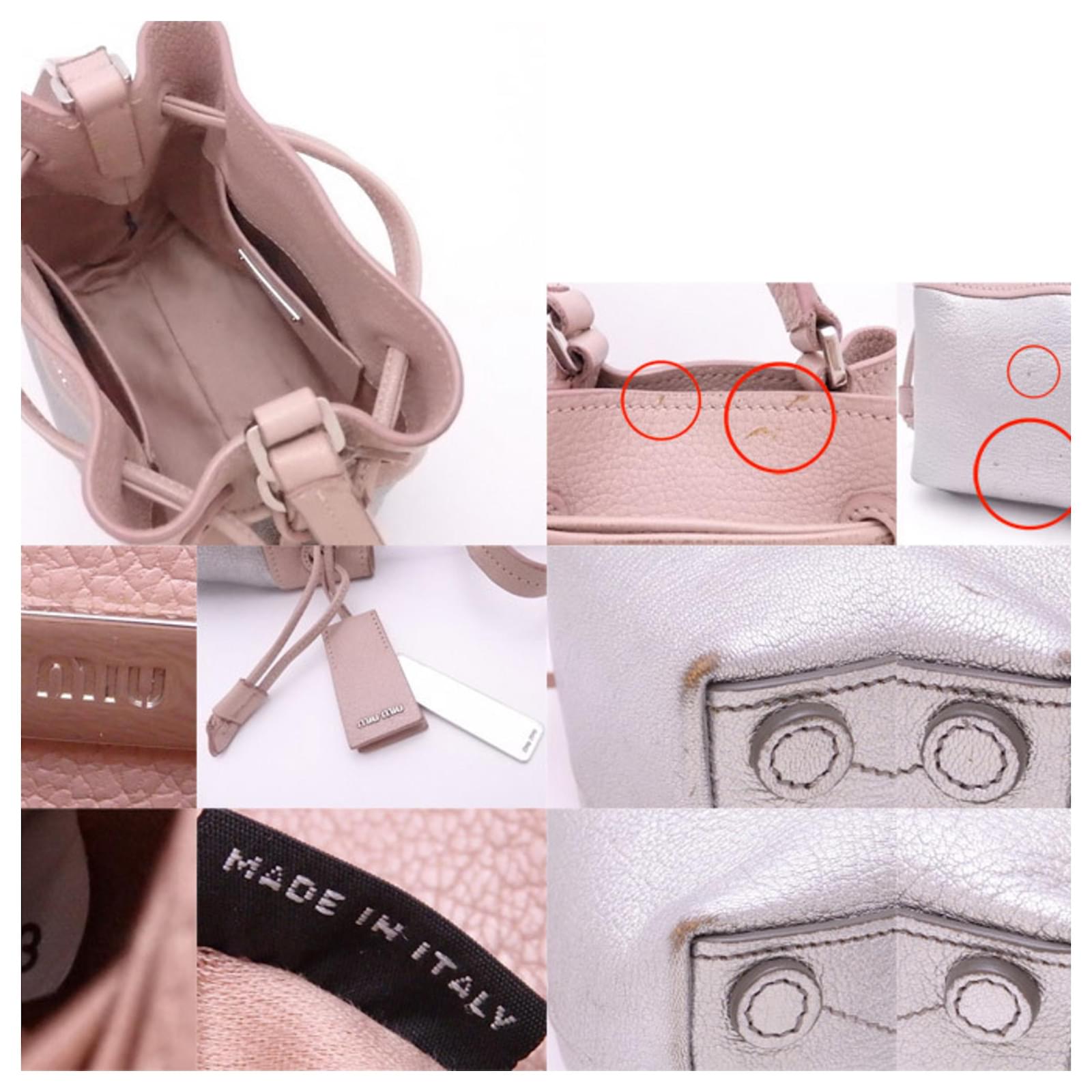 miu miu Pink Leather ref.724020 - Joli Closet