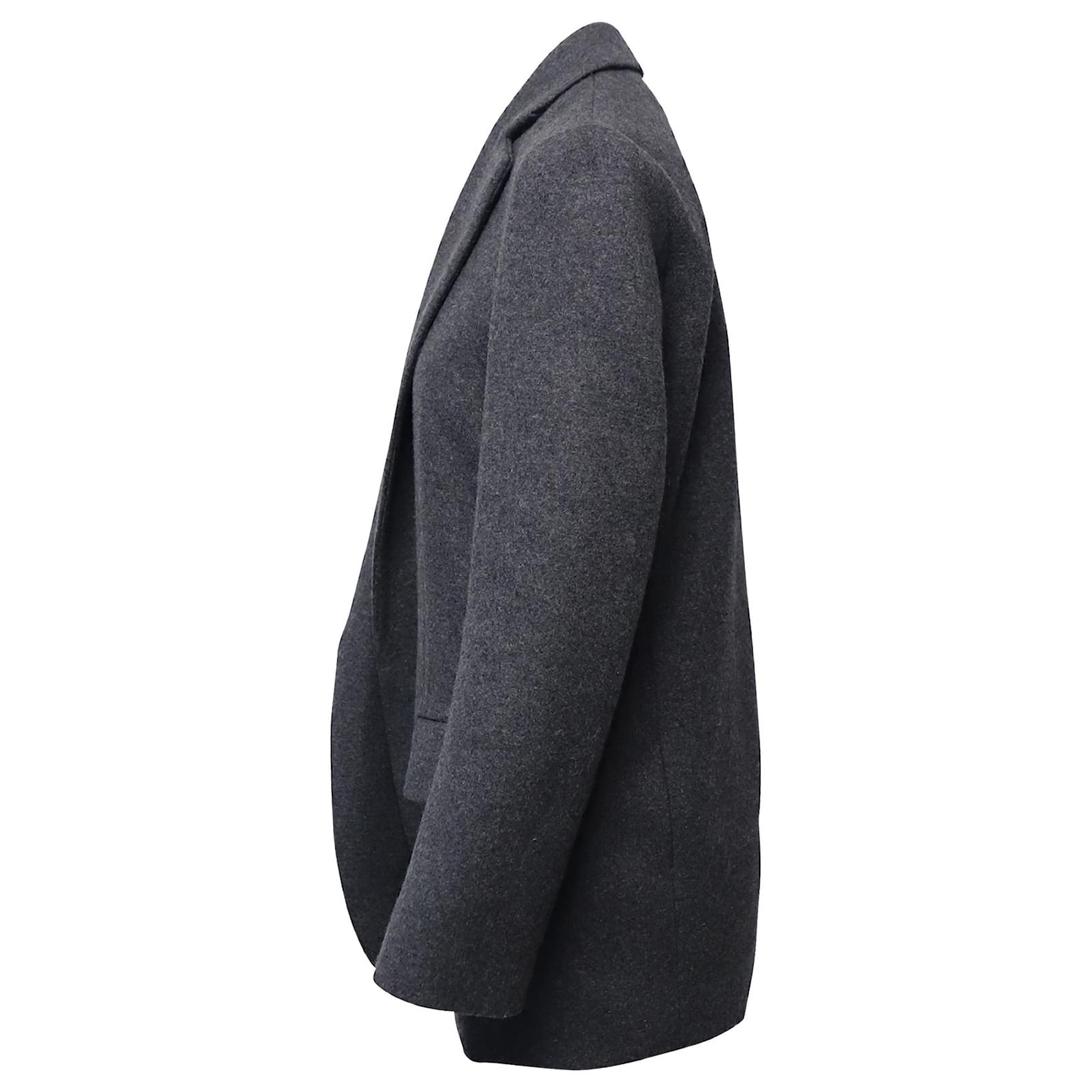 Theory Boy Twill Blazer in Grey Polyester ref.724240 - Joli Closet