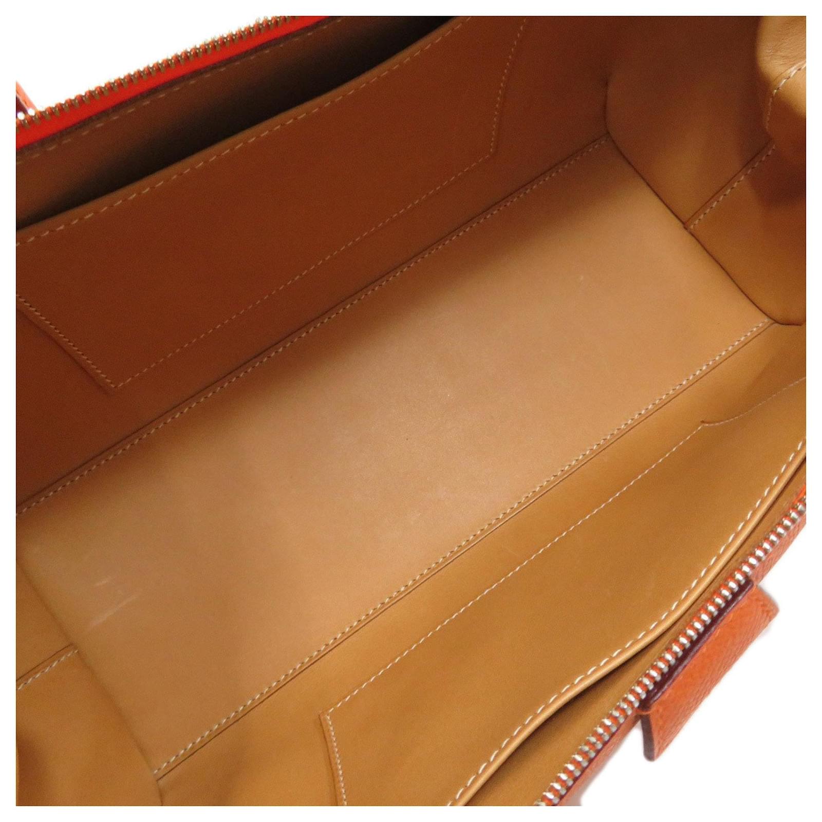 Hermès Paris Bombay Orange Leather ref.724978 - Joli Closet