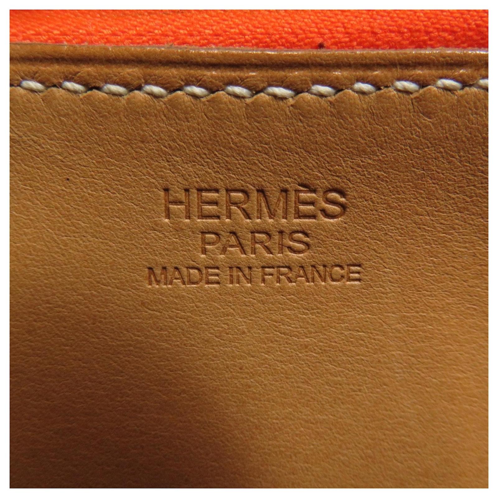 Hermès Paris Bombay Orange Leather ref.724978 - Joli Closet