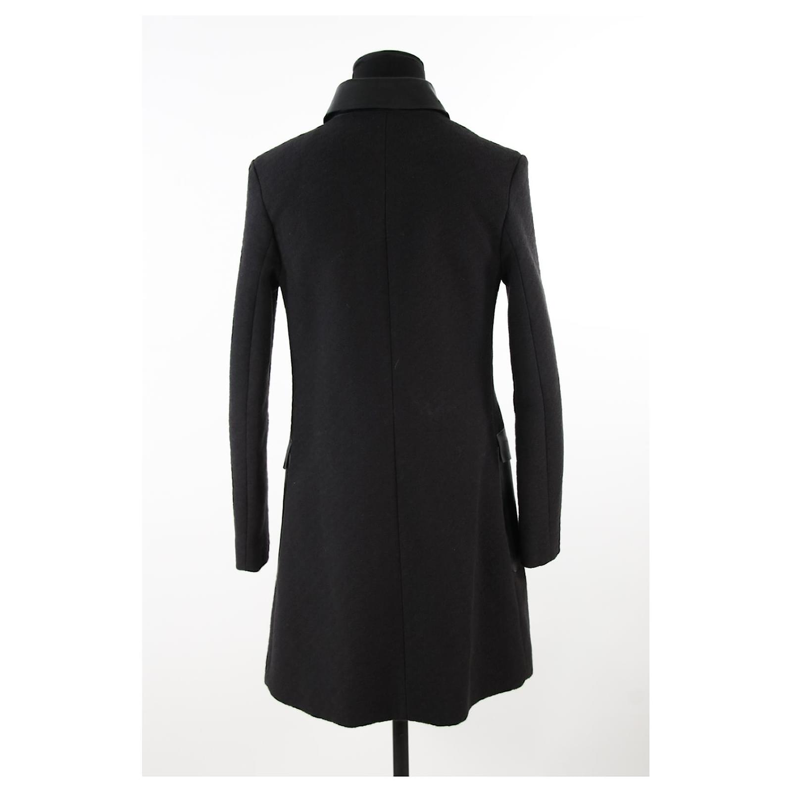 Longchamp coat 36 Black Cotton ref.726759 - Joli Closet
