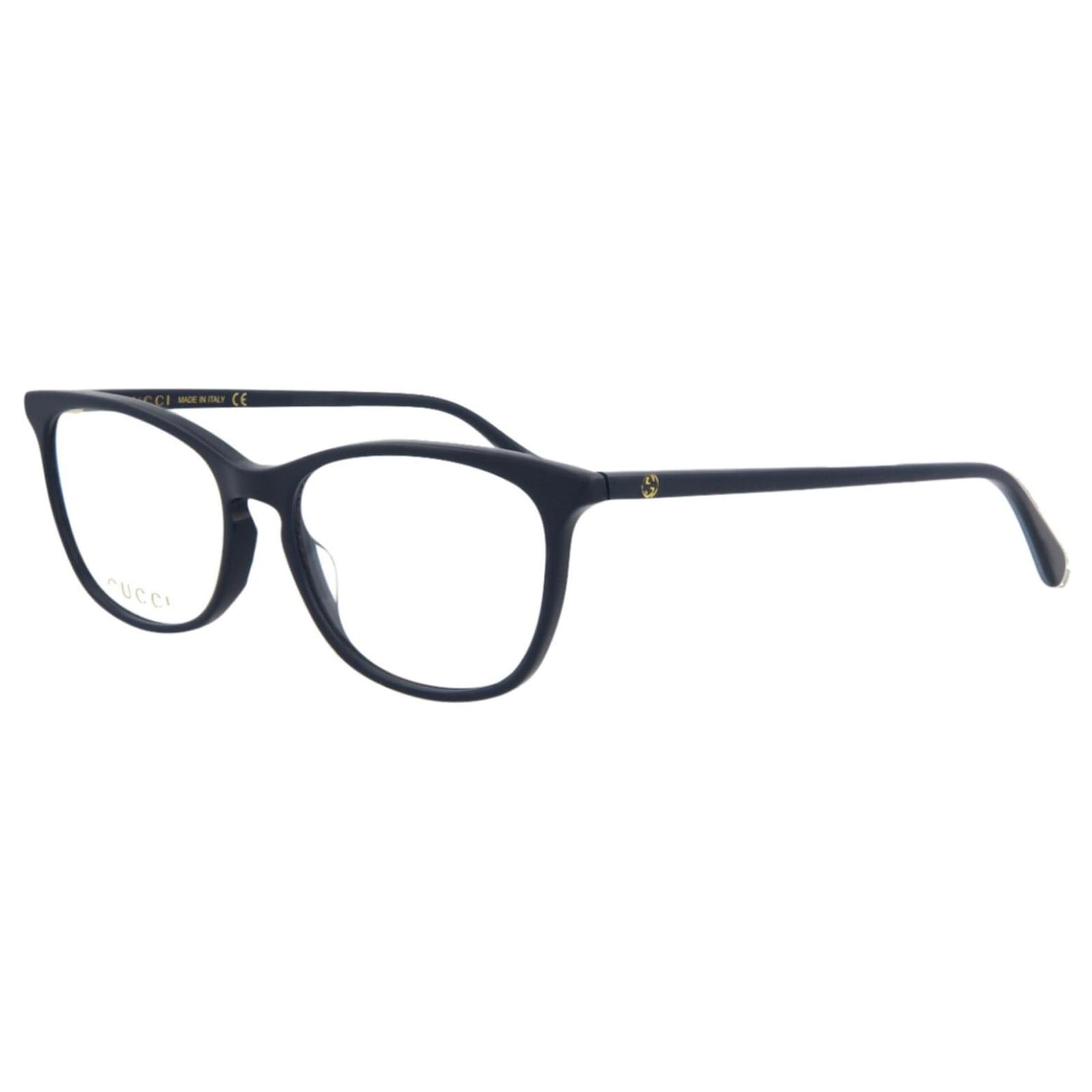 Gucci Runde Brillengestelle aus Acetat Blau Zellulosefaser ref.727395 ...