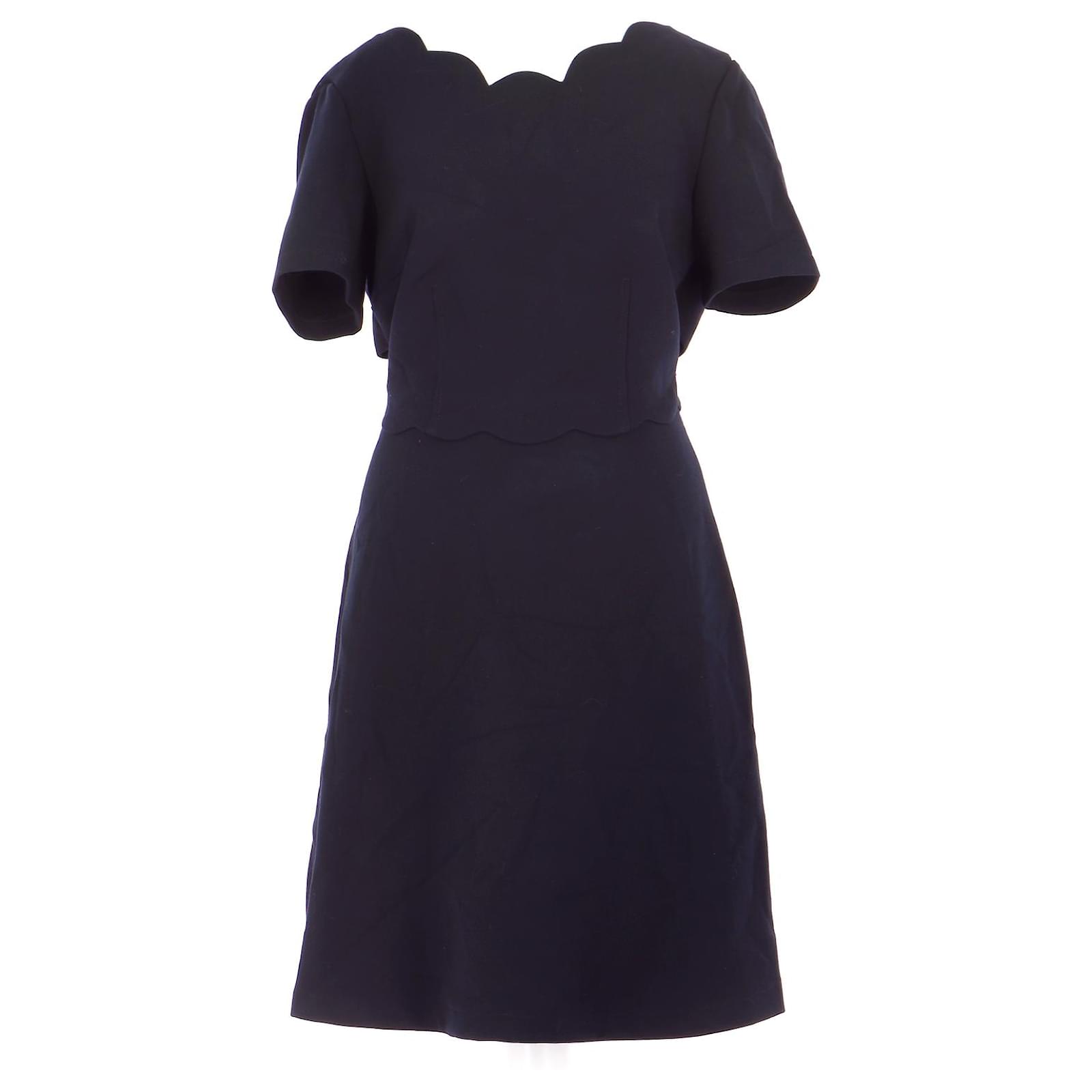 Claudie Pierlot Robe Polyester Bleu Marine ref.727522 - Joli Closet