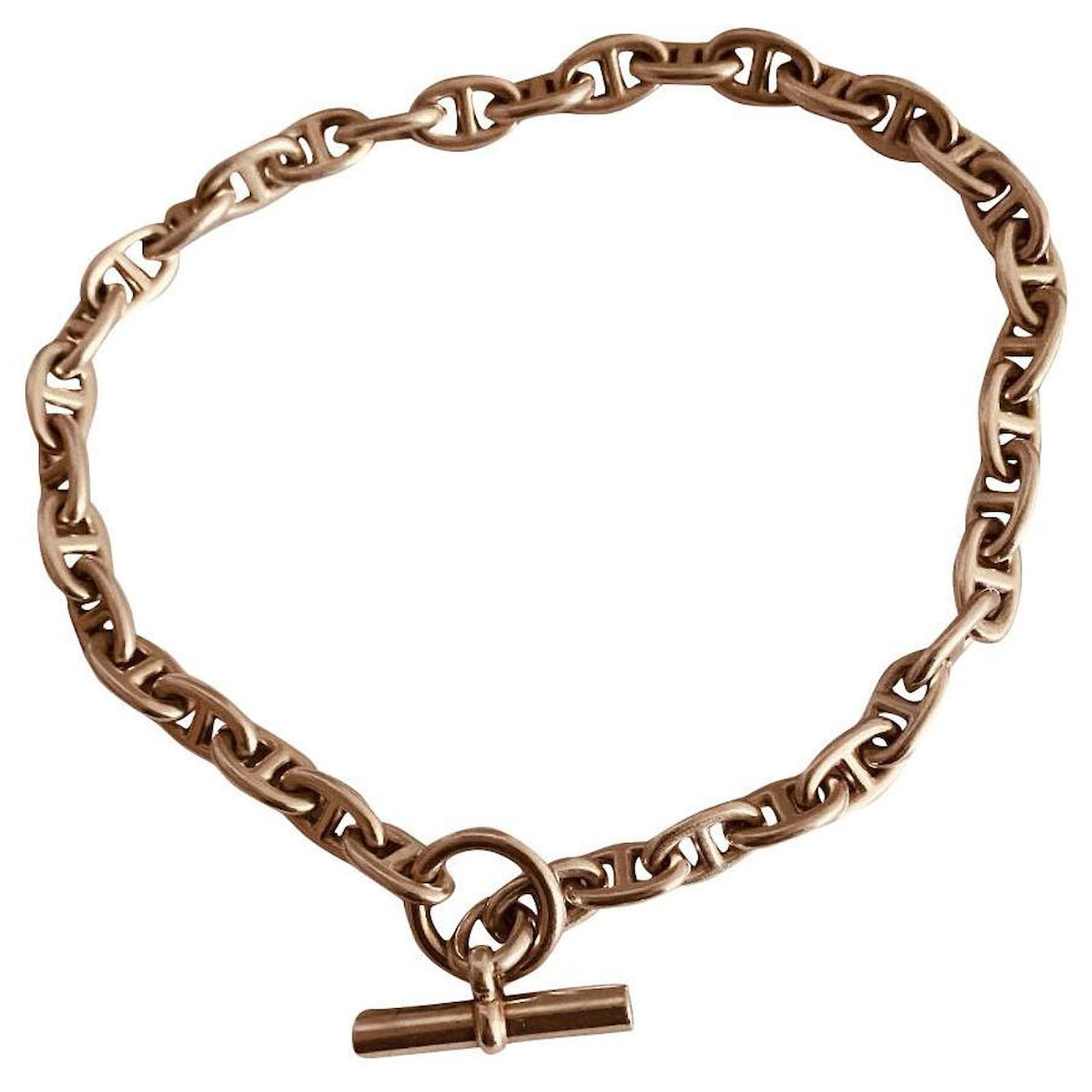 Hermès Chain of Anchor Silvery Silver ref.727544 - Joli Closet
