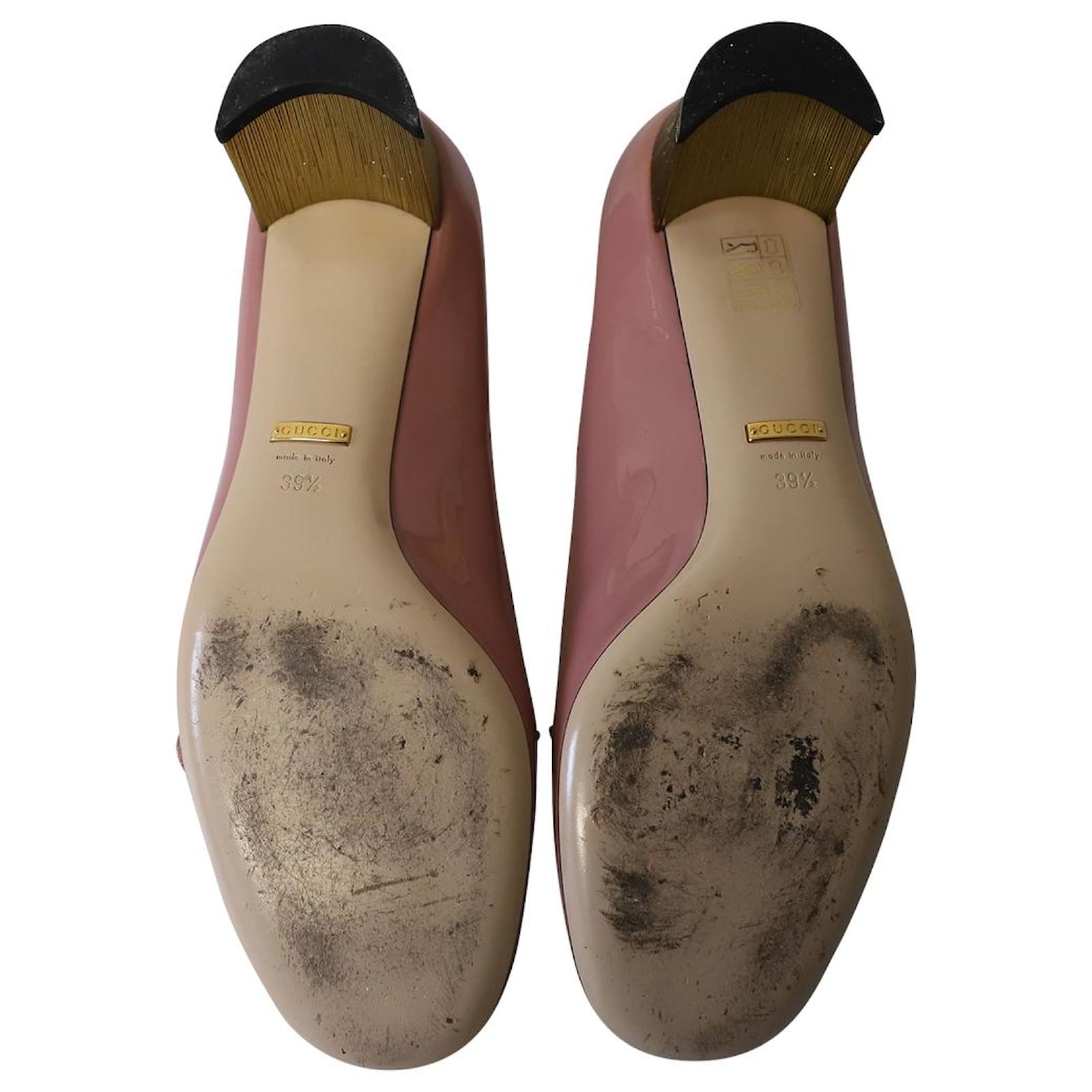 Escarpins Gucci Mary Jane en Cuir Verni Rose Cuir vernis ref.729655 ...