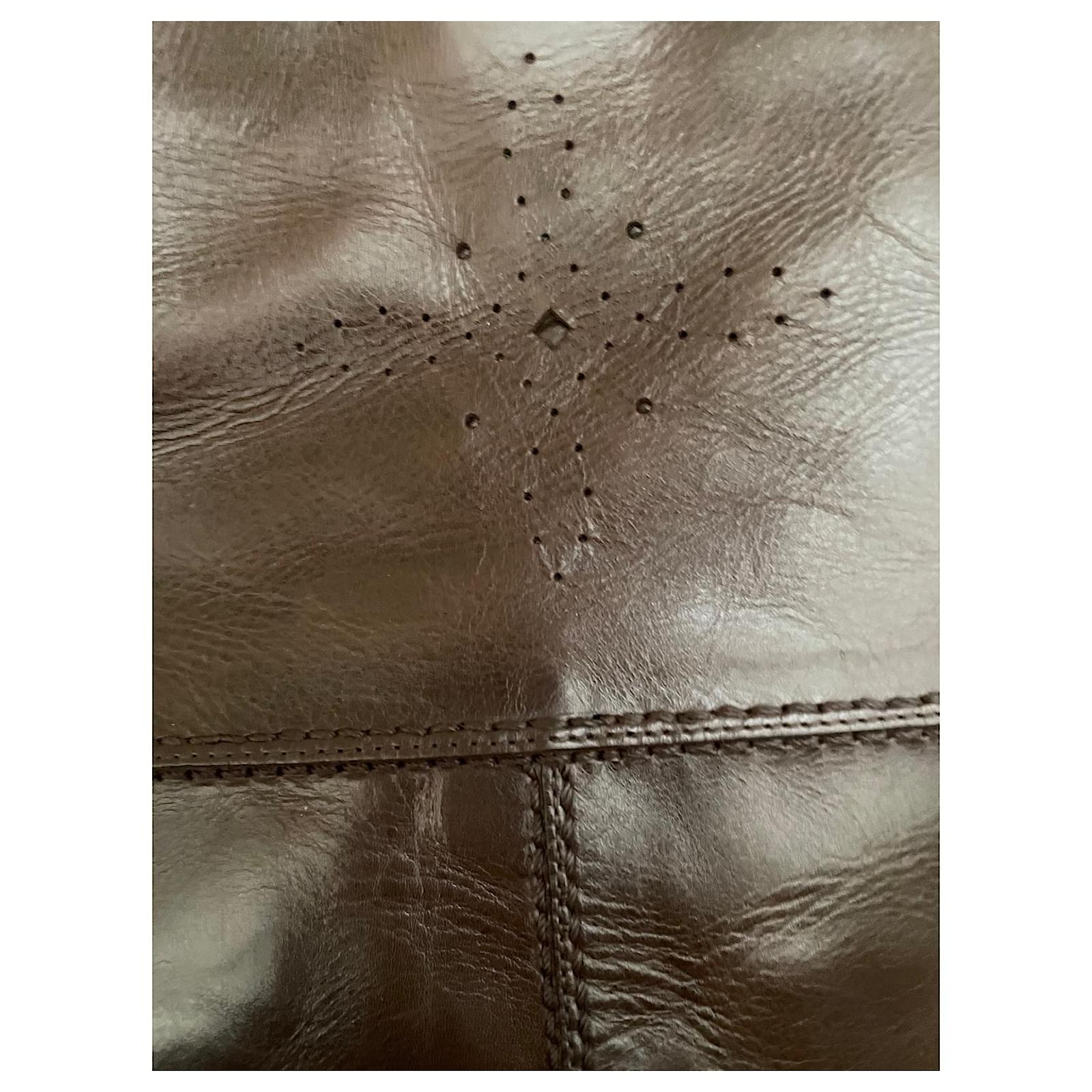 Sublime Hugo Boss riding boots 41 chocolate leather Dark brown ref ...