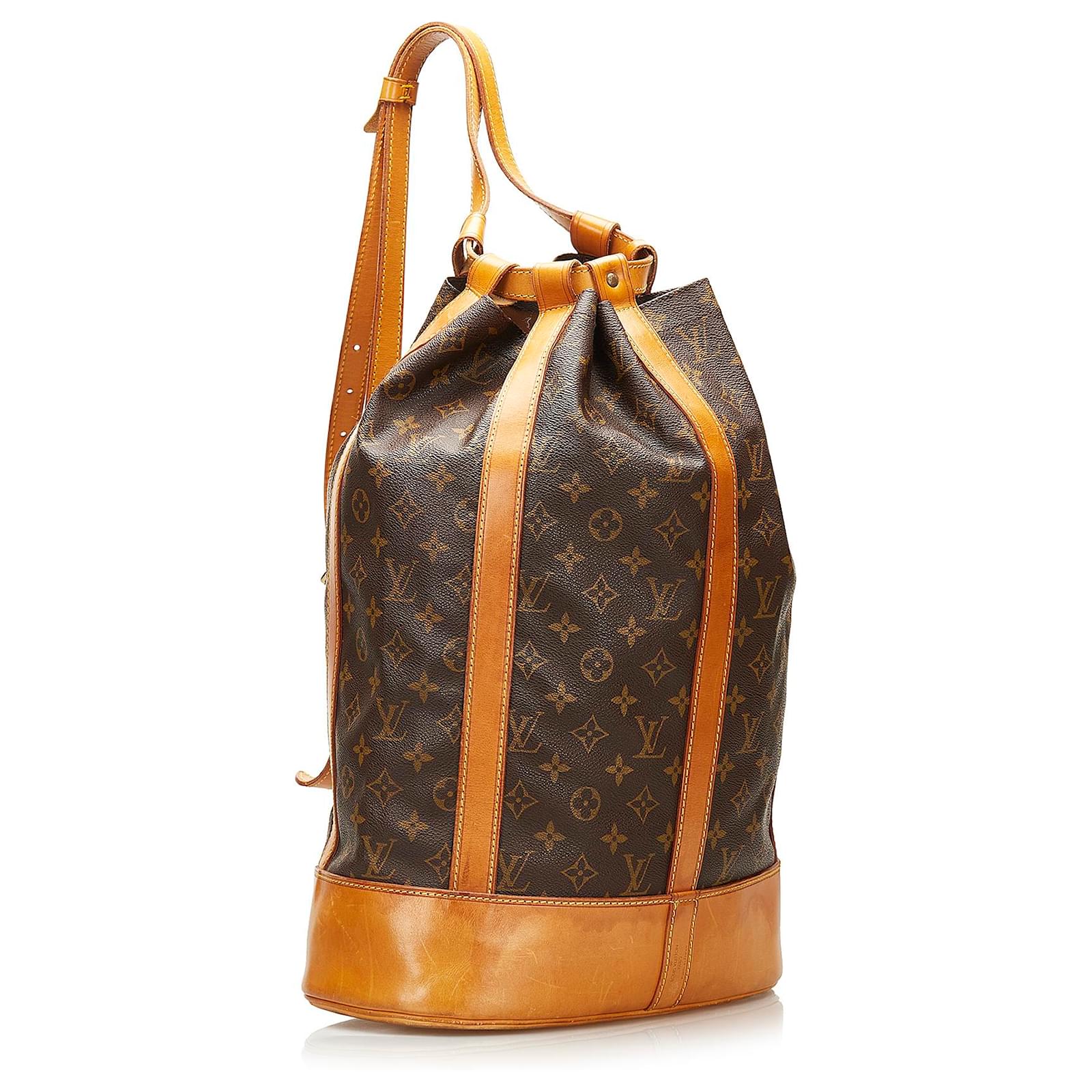 Louis Vuitton Brown Monogram Randonnee GM Cloth Cloth ref.730365 - Joli ...