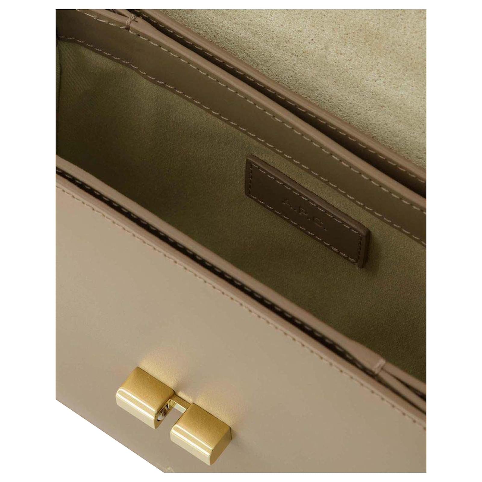 Apc Grace Mini Hobo Bag - A.P.C. - Greige - Leather Beige ref.732460 ...