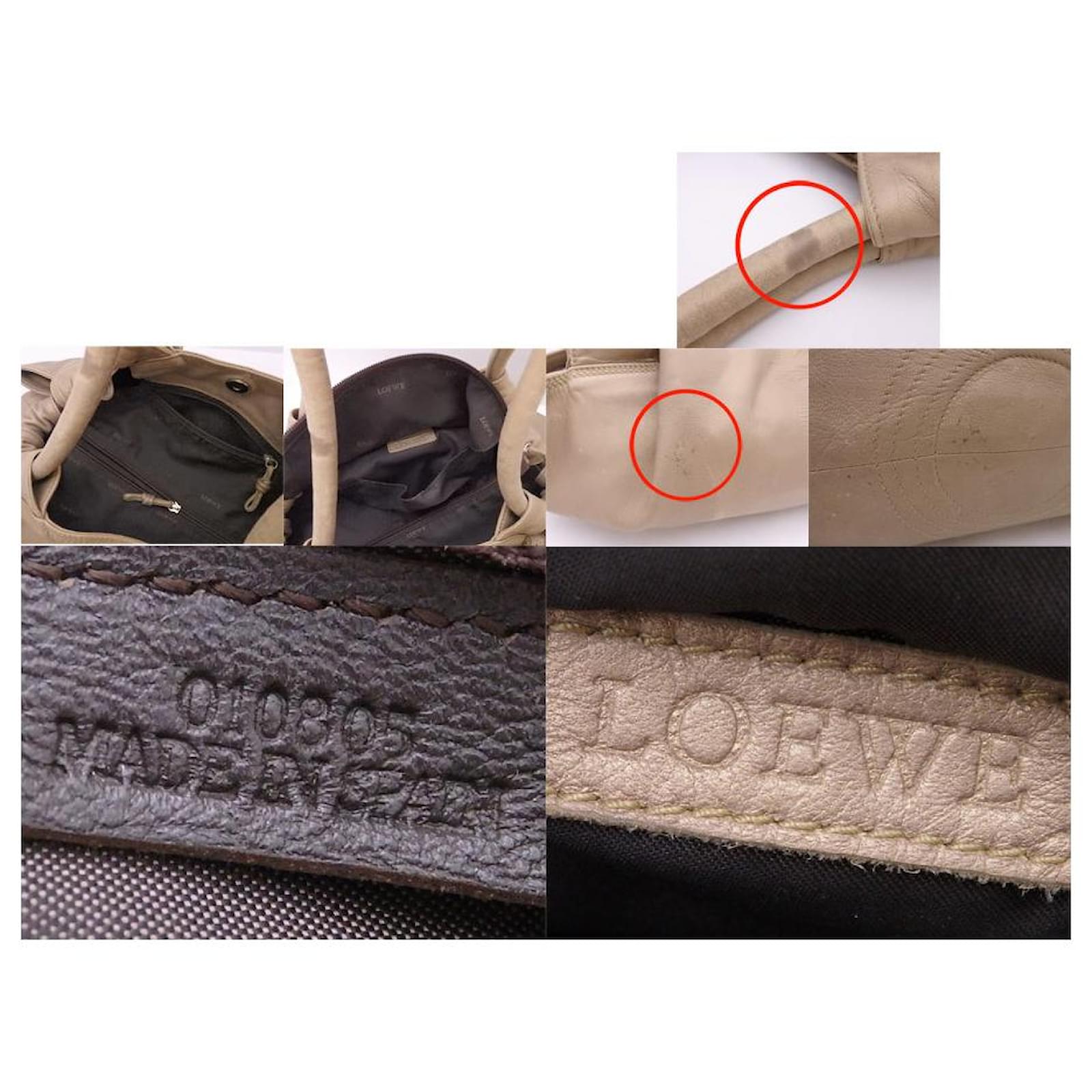 Loewe Nappa Beige Leather ref.733068 - Joli Closet