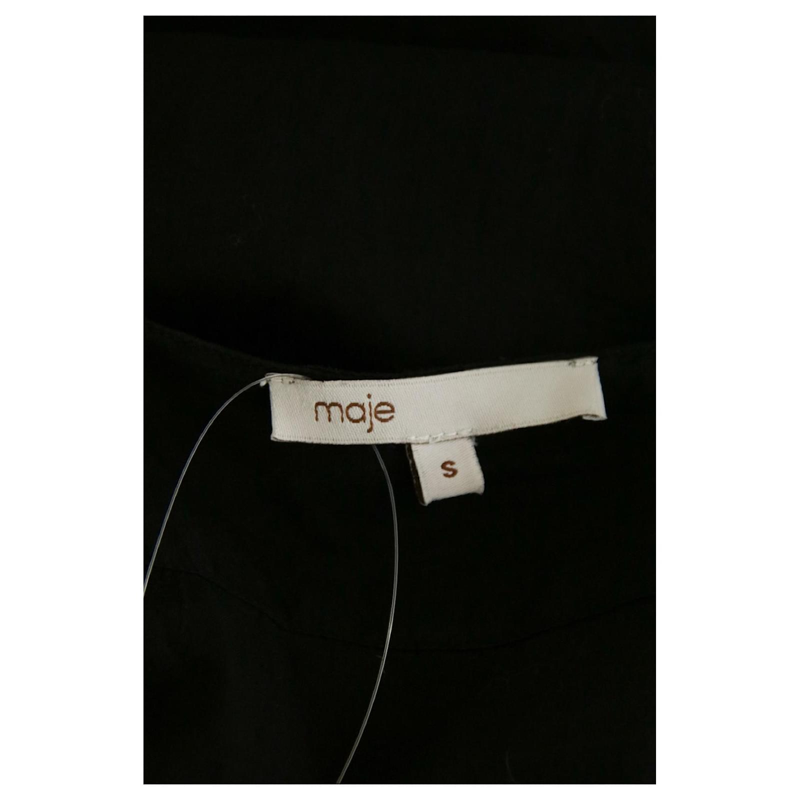 Top Maje 36 Black Cotton ref.737970 - Joli Closet