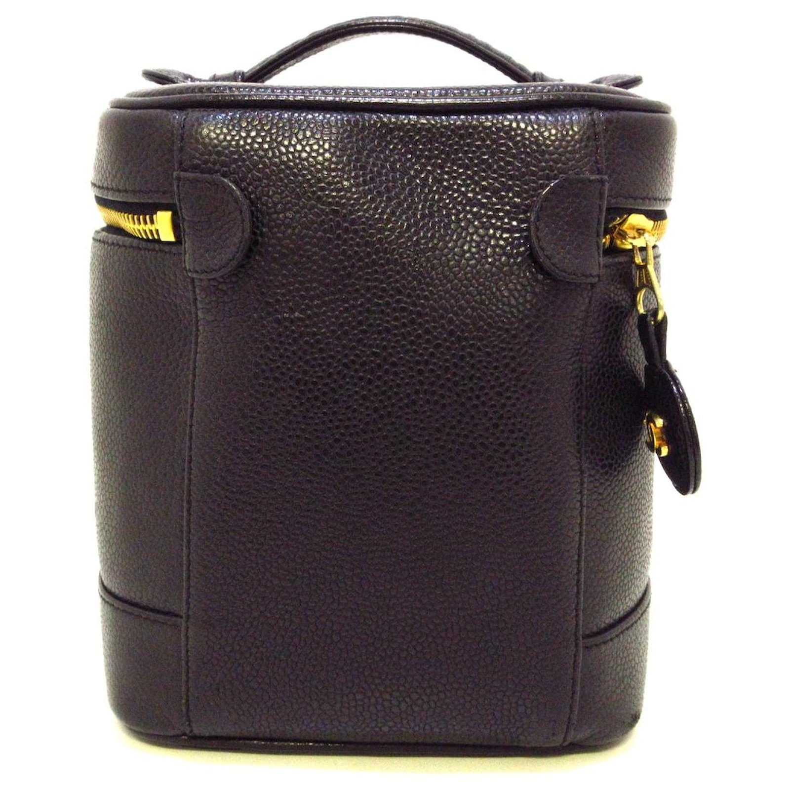 Chanel Vanity Black Leather ref.738204 - Joli Closet