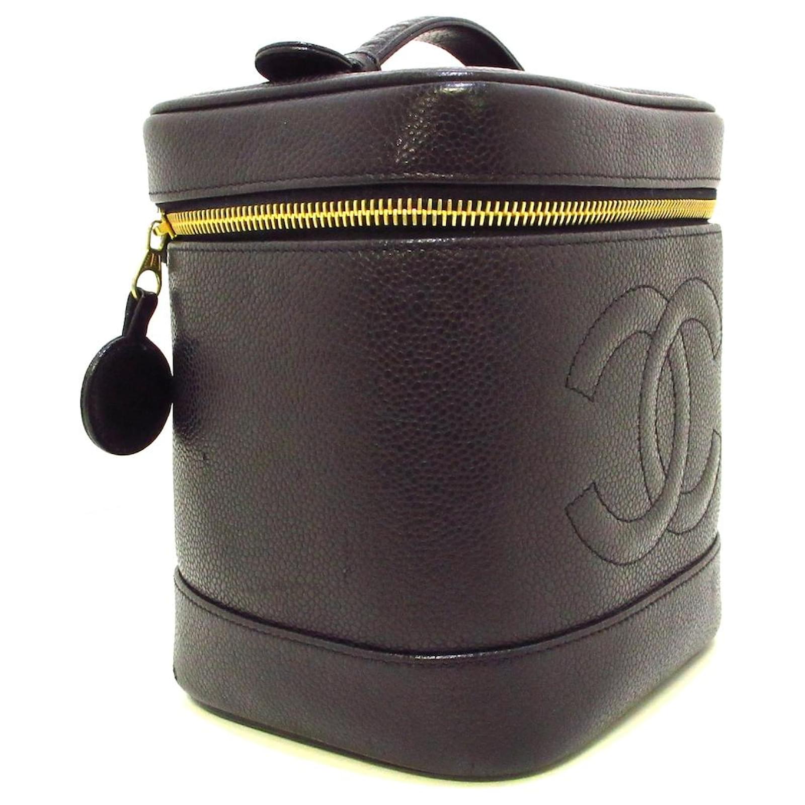 Chanel Vanity Black Leather ref.738204 - Joli Closet