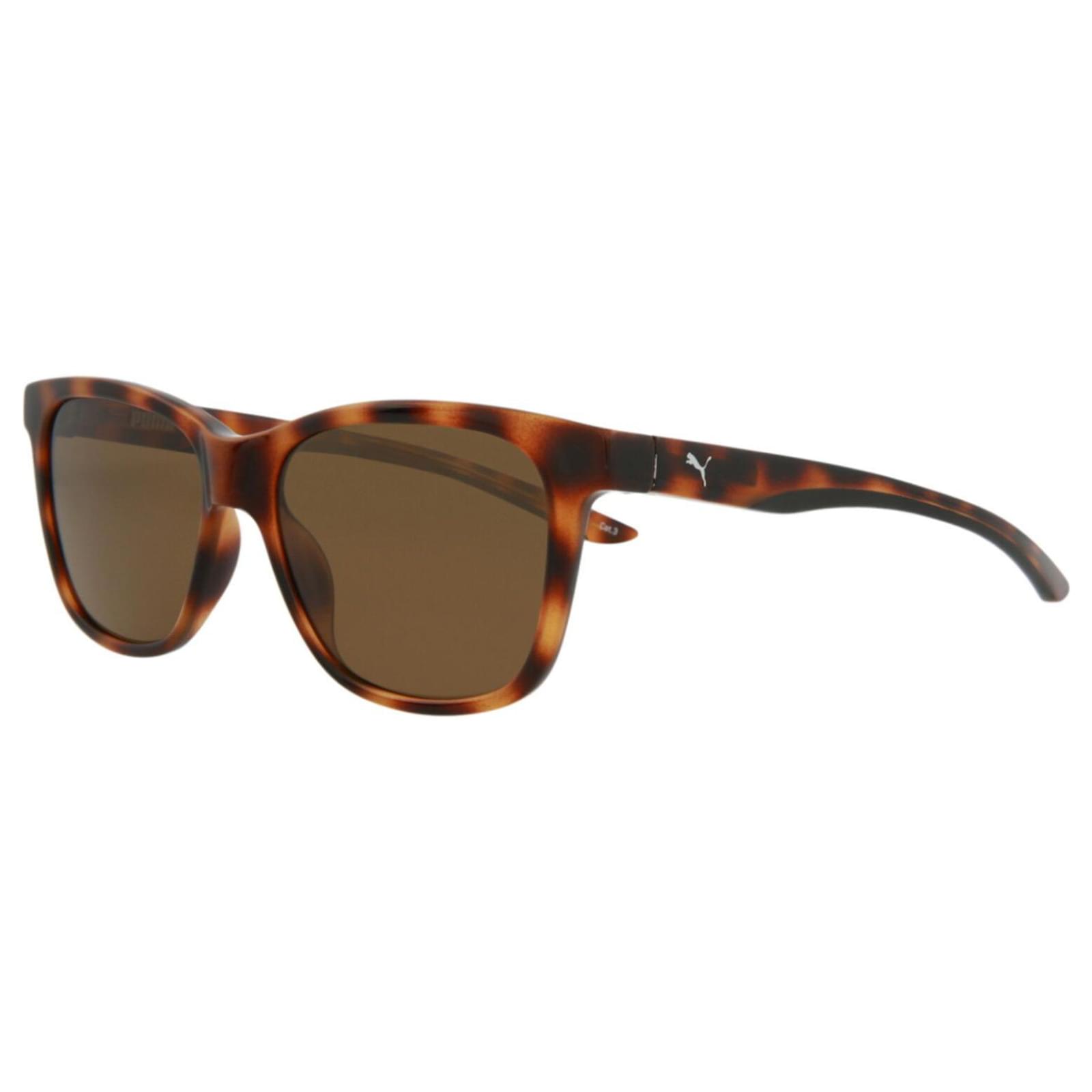 Puma Square-Frame Injection Sunglasses Brown ref.740045 - Joli Closet