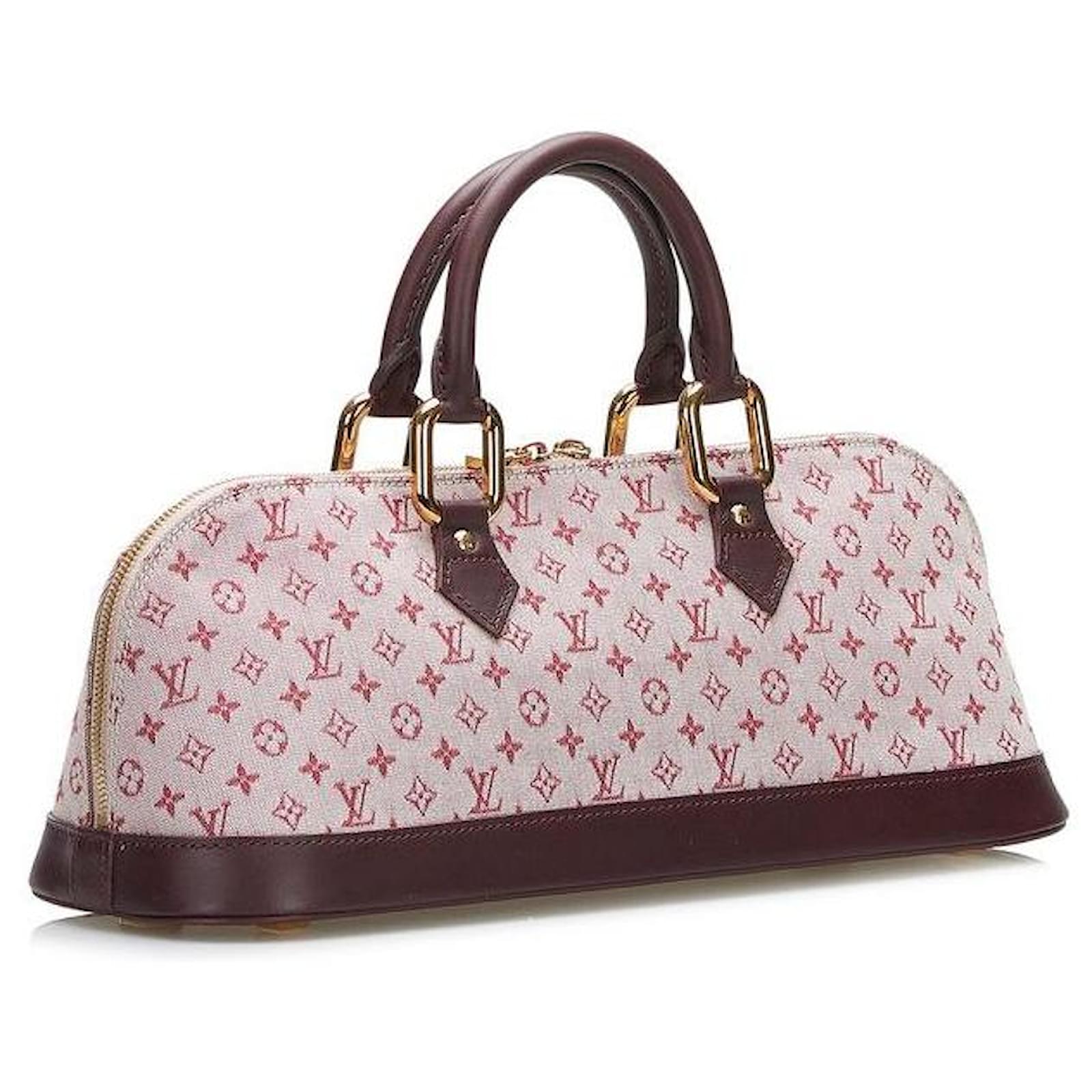 louis vuitton Monogram Mini Lin Alma Long pink Cloth ref.740376 - Joli ...