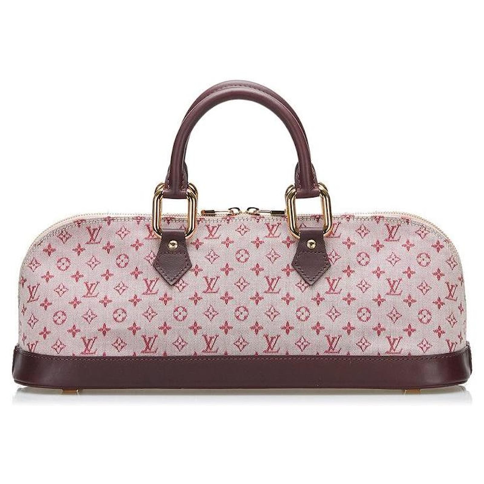 louis vuitton Monogram Mini Lin Alma Long pink Cloth ref.740376 - Joli ...