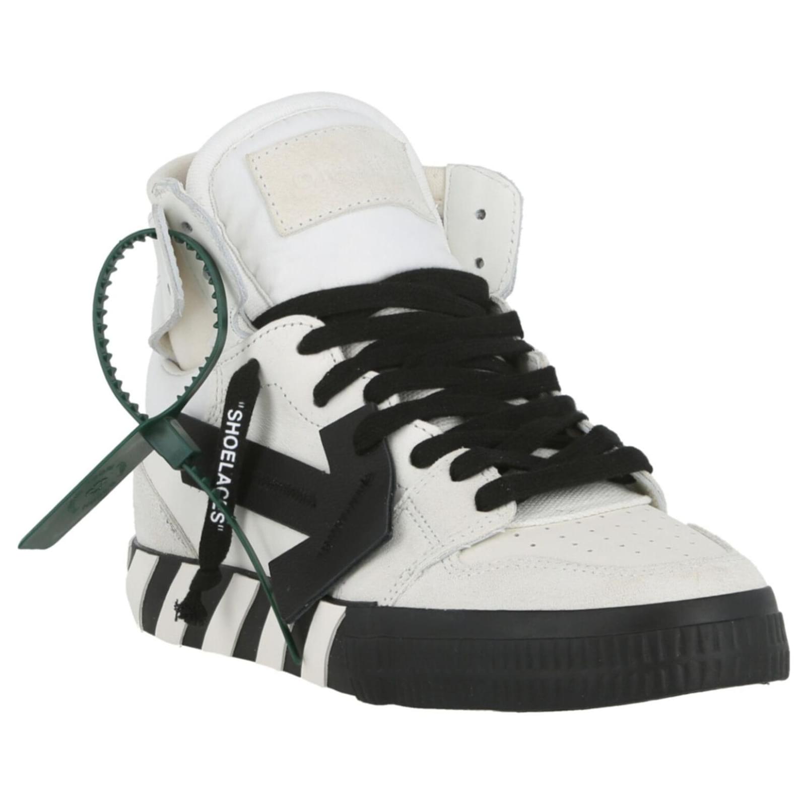 Off White Off-White Vulcanized High-Top Sneakers Leather ref.740384 ...